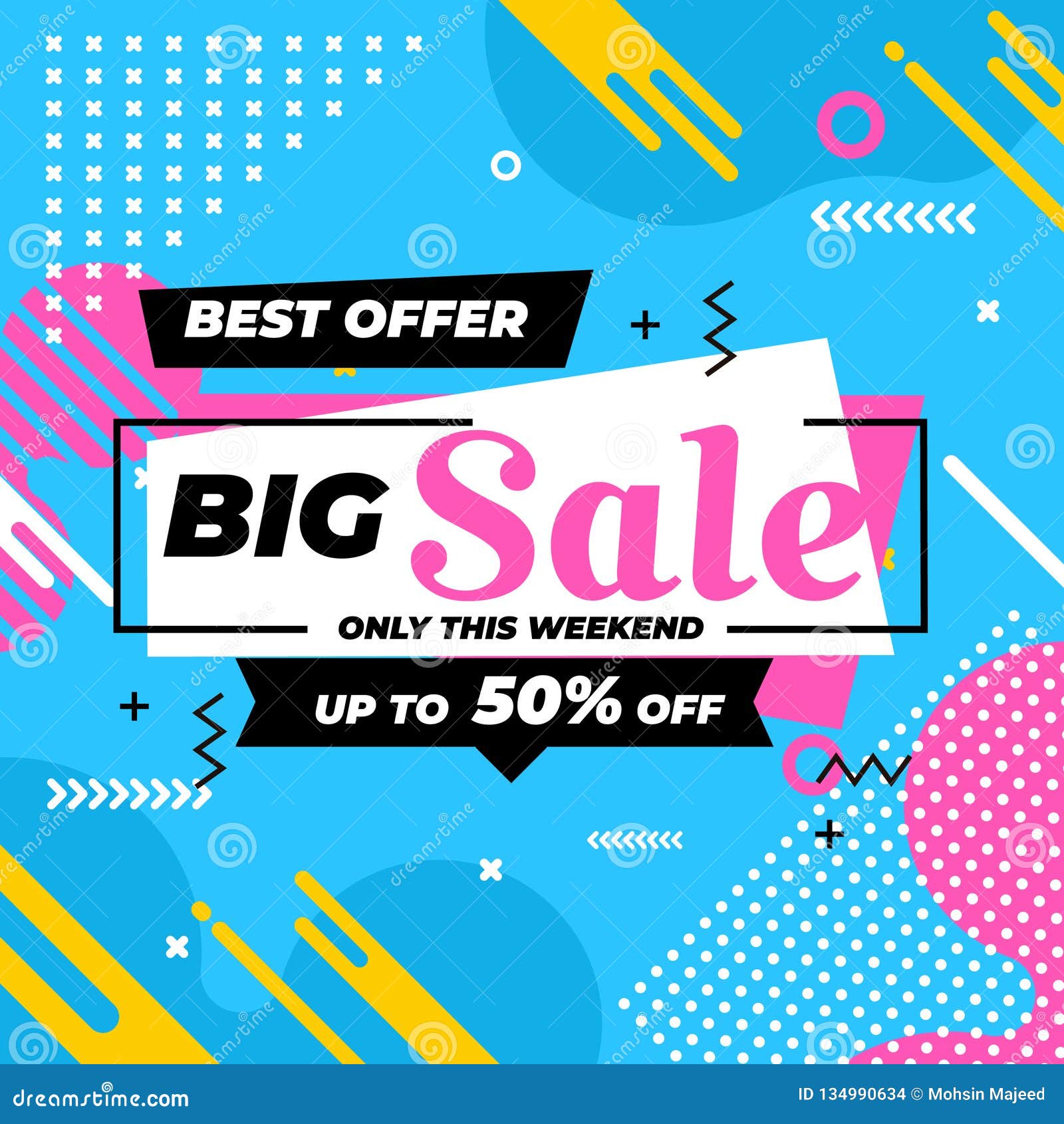 Big Sale Banner. Vector Illustration. - Vector Stock Vector ...