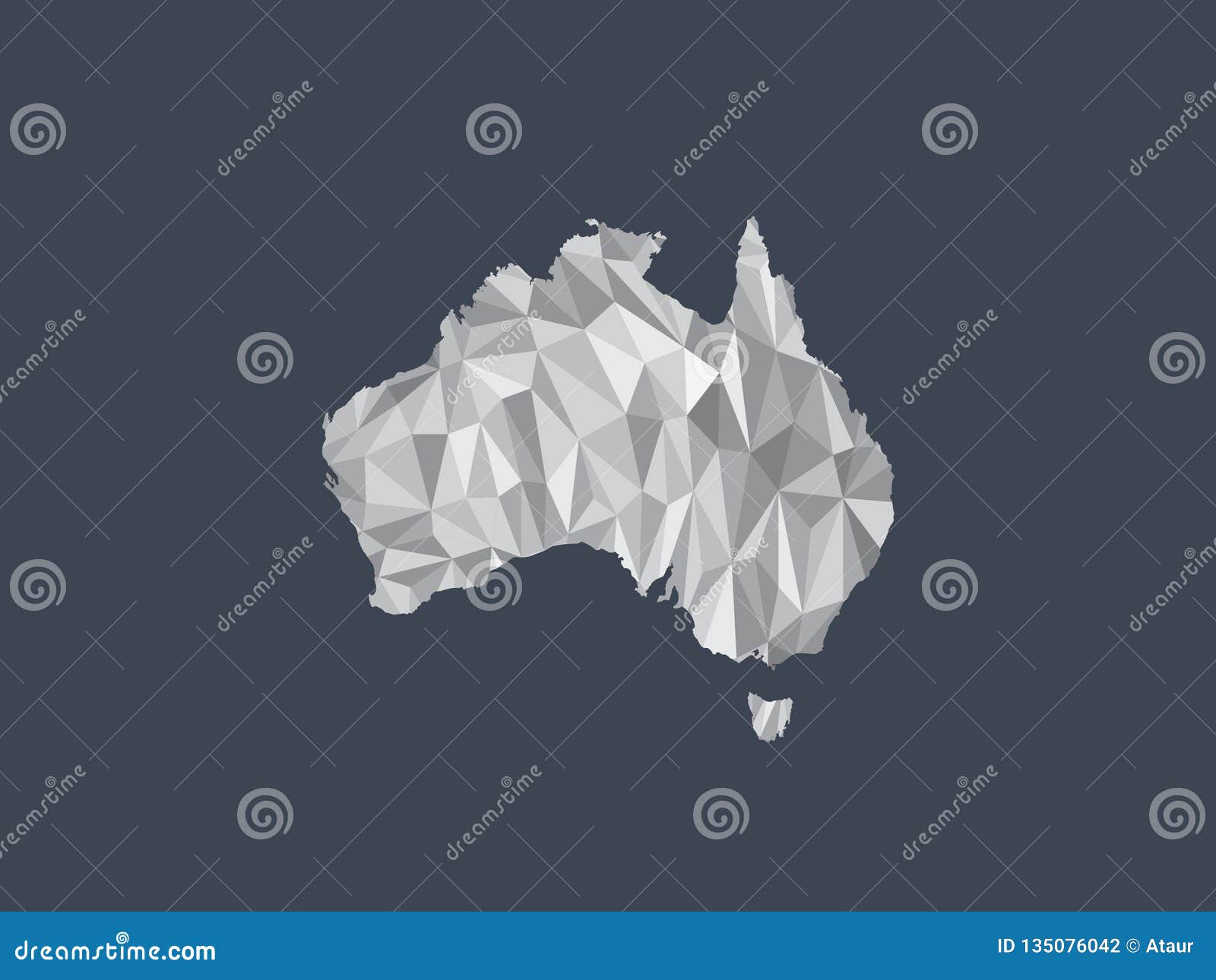 Map Of Australia From Triangles Stock Photography | CartoonDealer.com ...