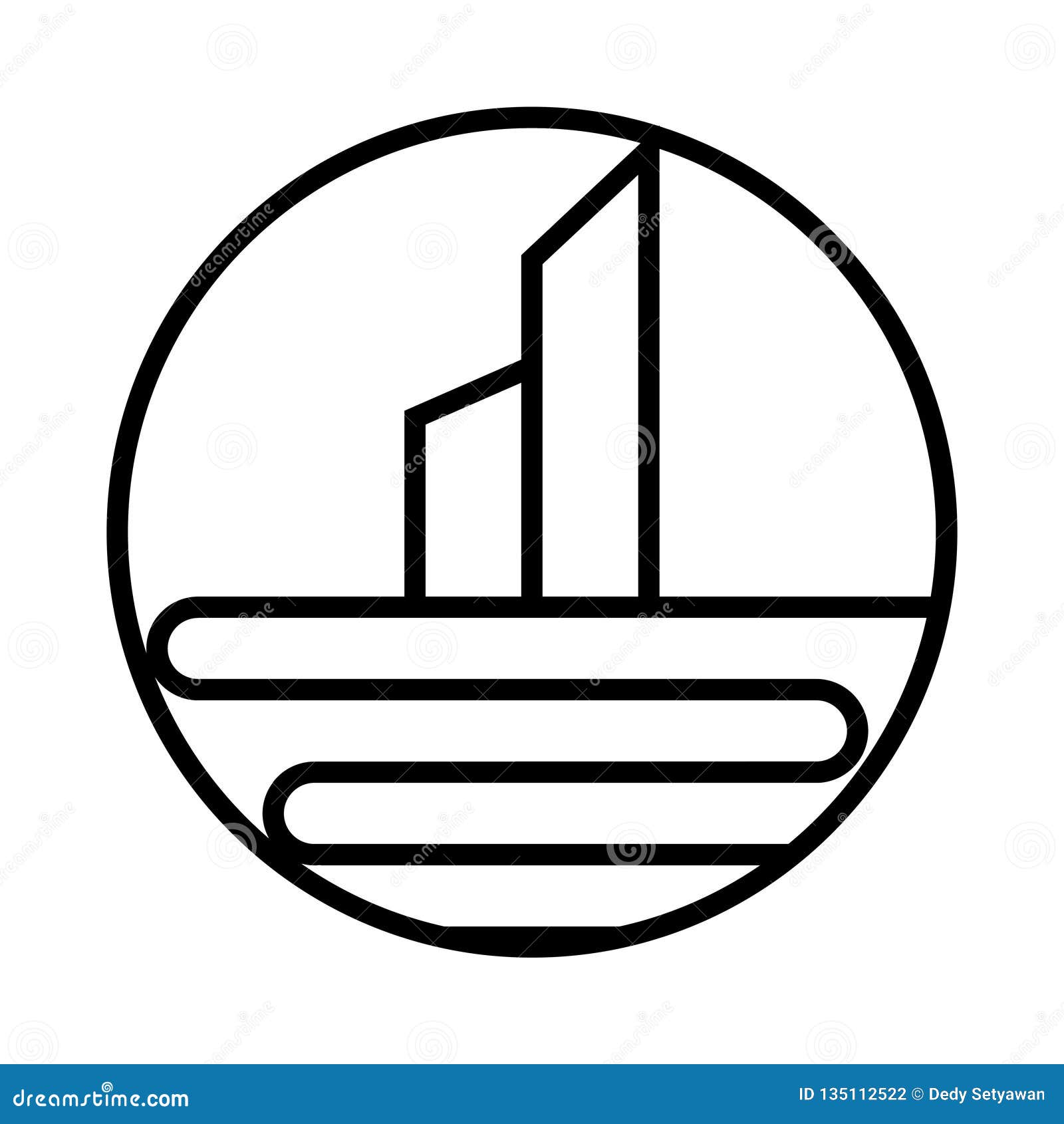 Beachside Abstract Logo Design Stock Vector - Illustration of icon ...