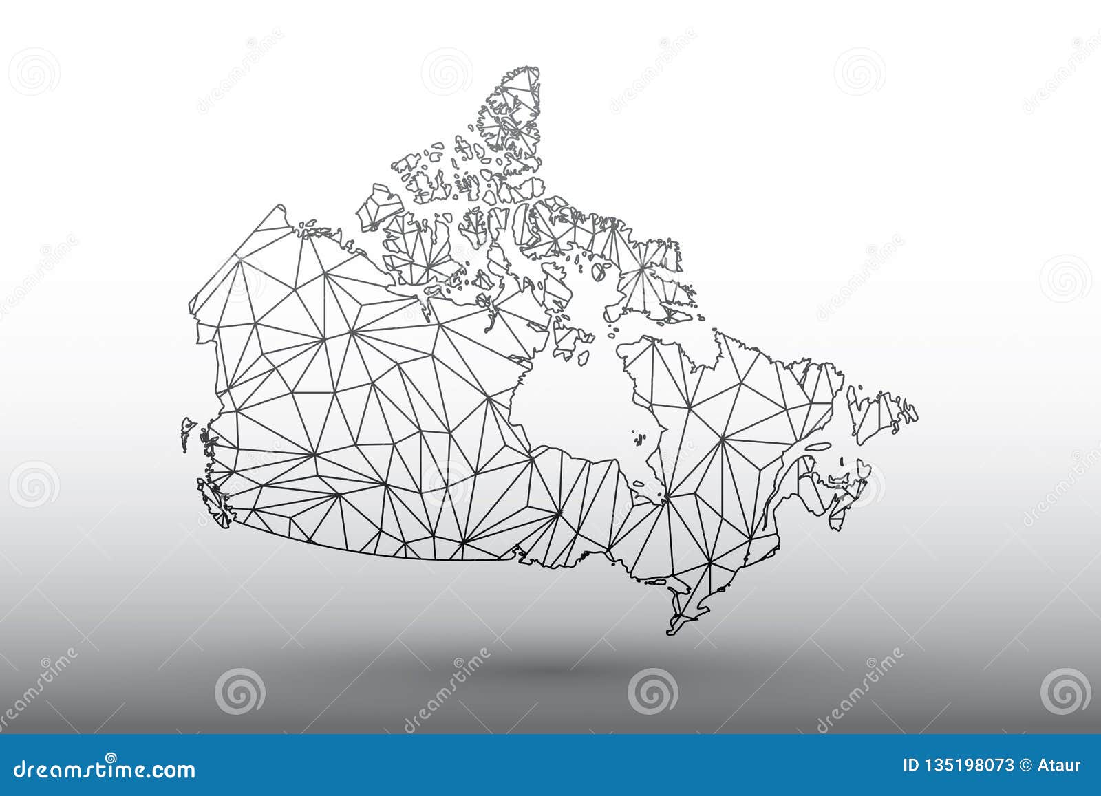 Canada Network Map. Cartoon Vector | CartoonDealer.com #93514347