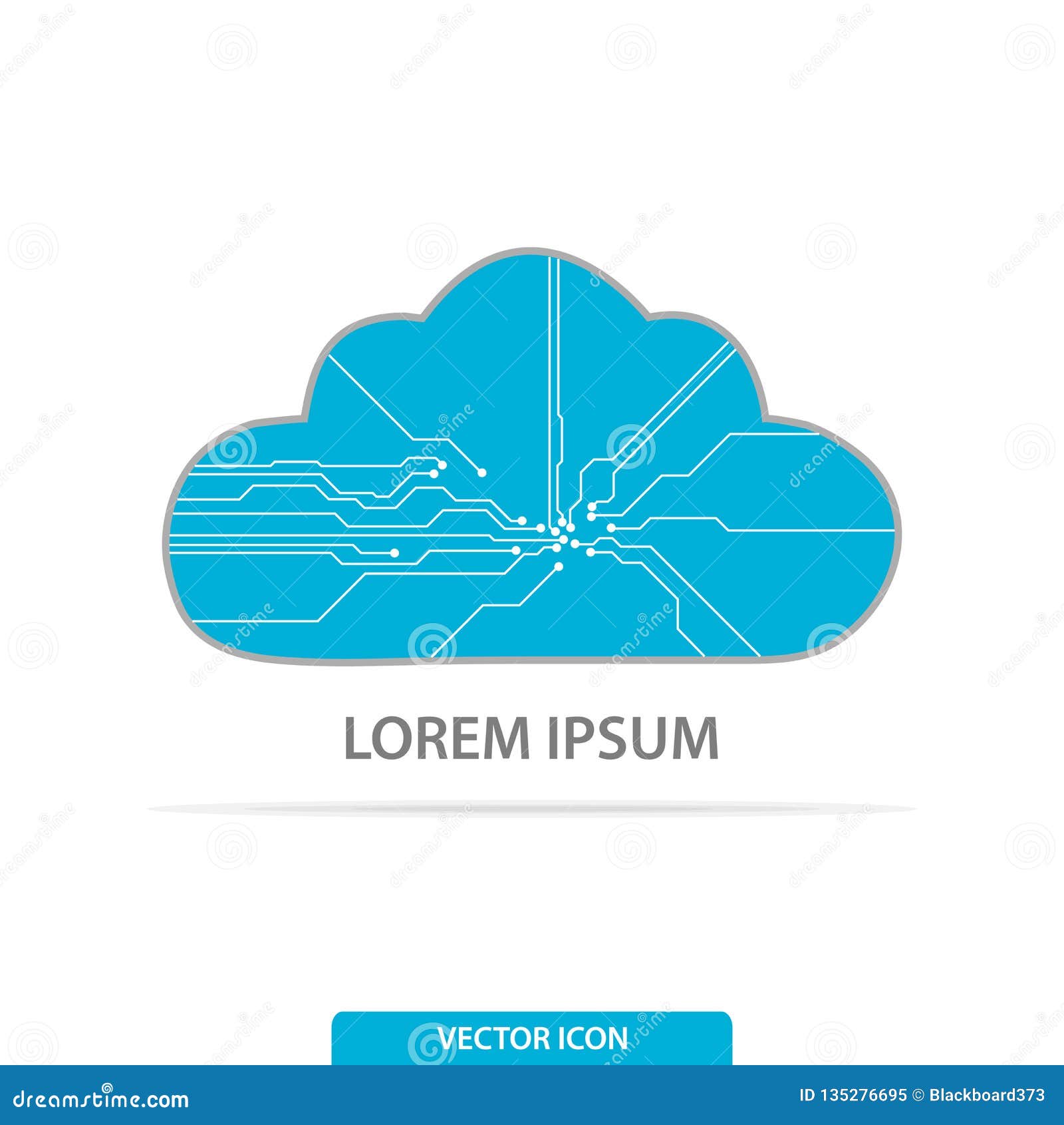 Cloud Computing Logo, Digital Storage and Cloud Computing Service ...