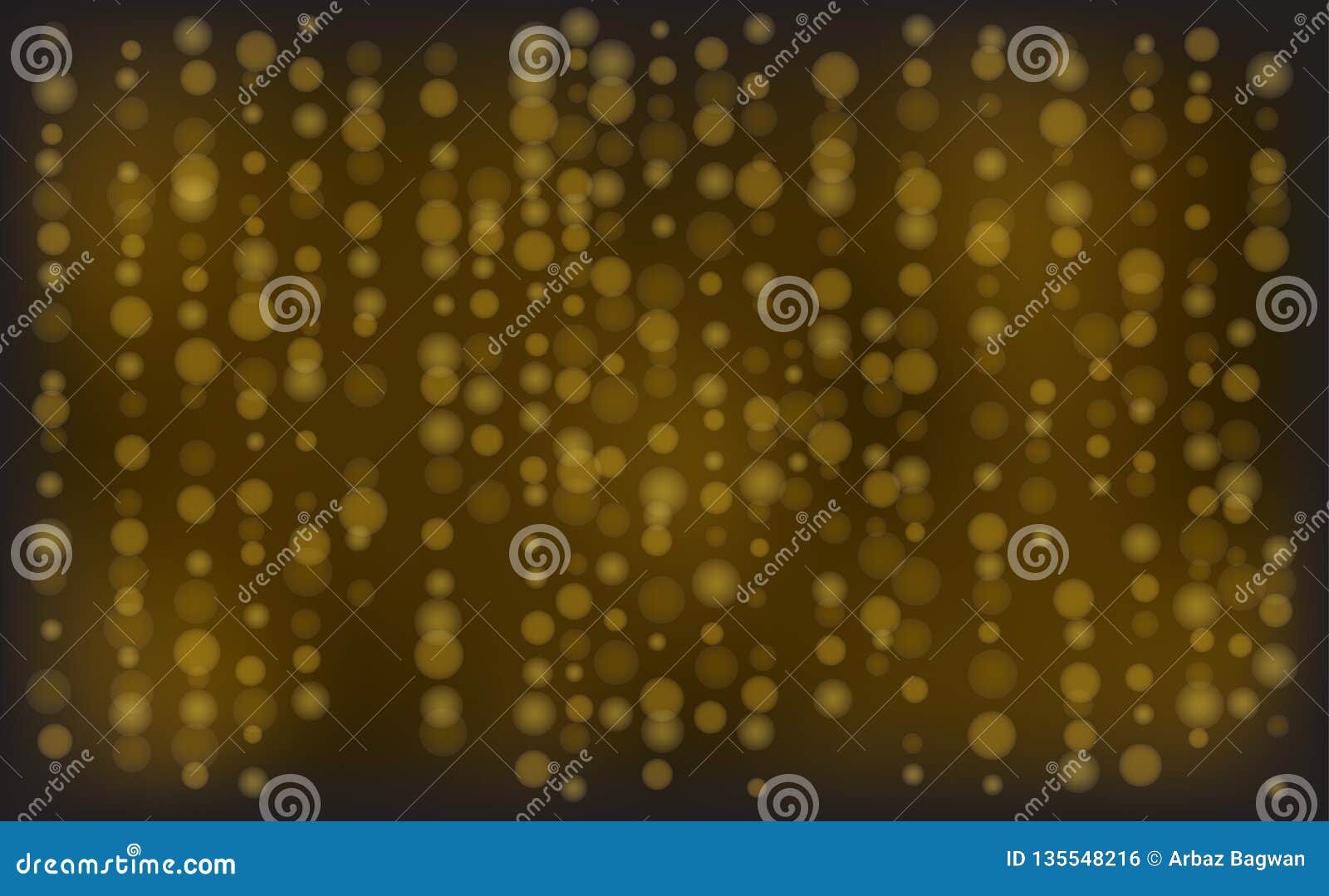 Bokeh Golden Effect Background Stock Vector - Illustration of element ...