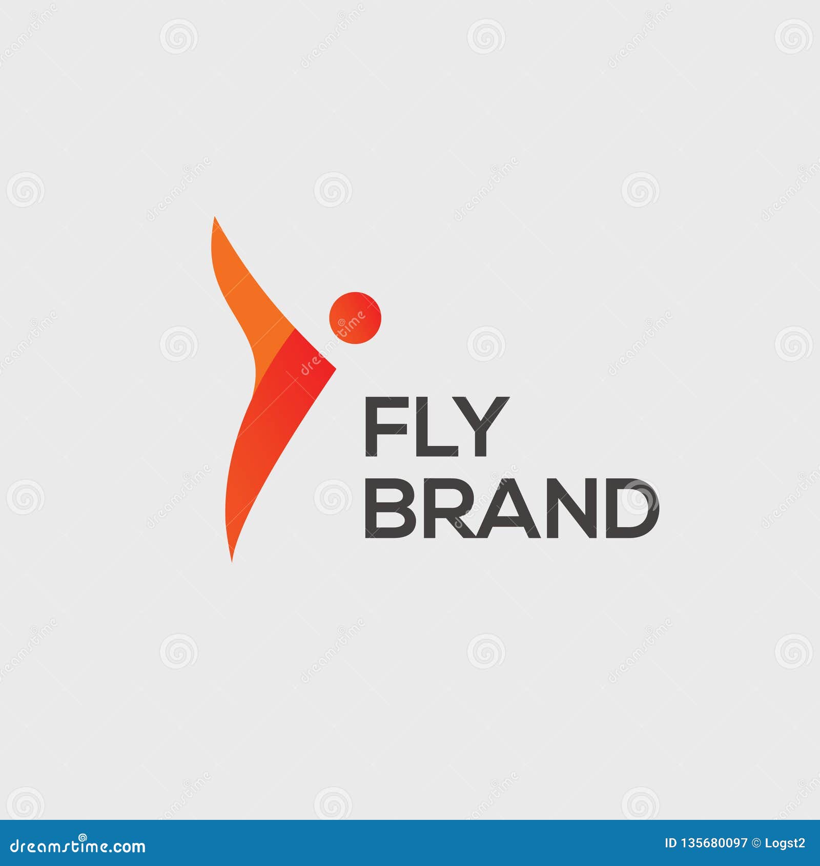 Fly Vector Logo. Fly Emblem. Fly Icon Stock Vector - Illustration of ...