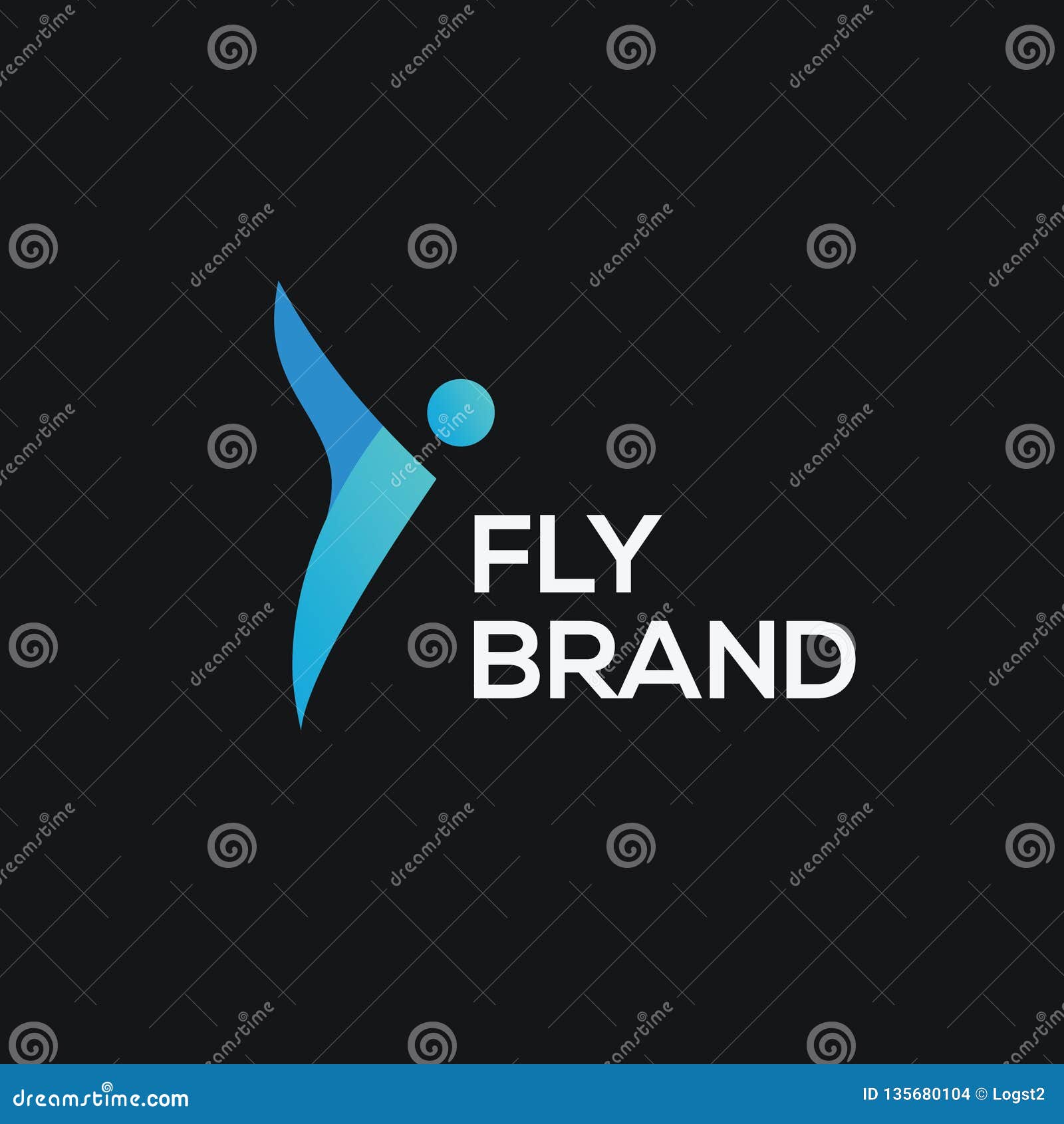 Fly Vector Logo. Fly Emblem Stock Vector - Illustration of business ...