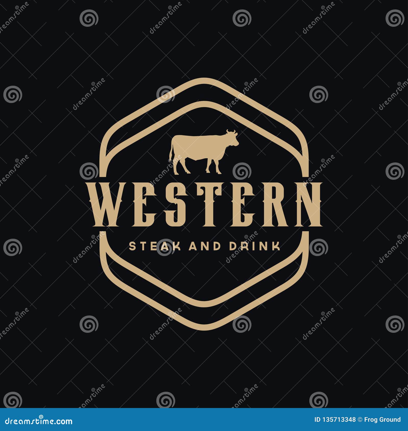 Antique Frame Border Label Engraving Retro Country Emblem Typography ...