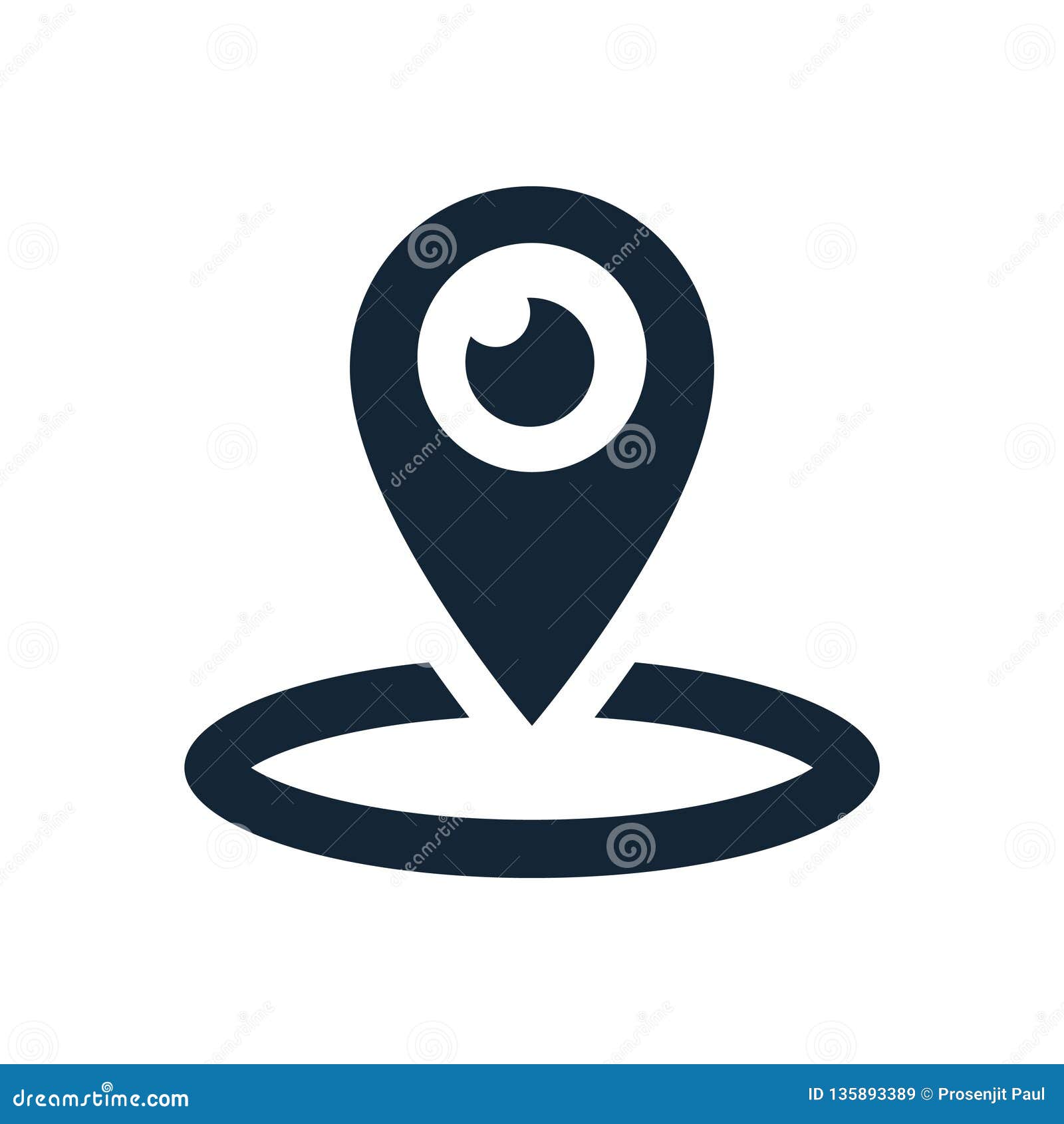 Travel vision icon stock illustration. Illustration of location - 135893389