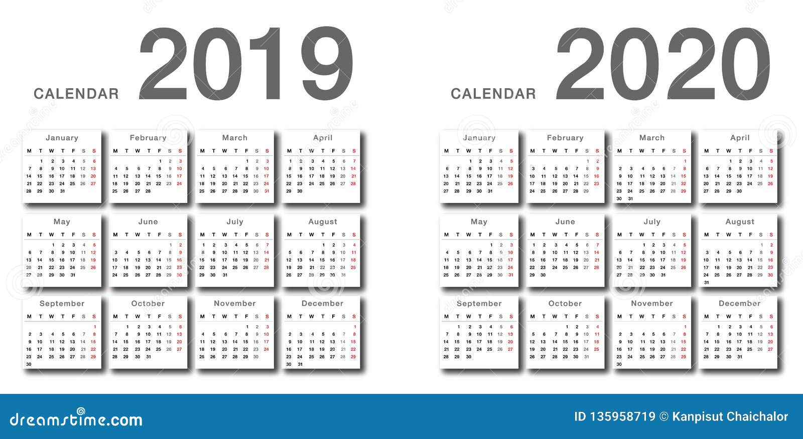 Six Year Calendar 2017 2018 2019 2020 2021 And 2022