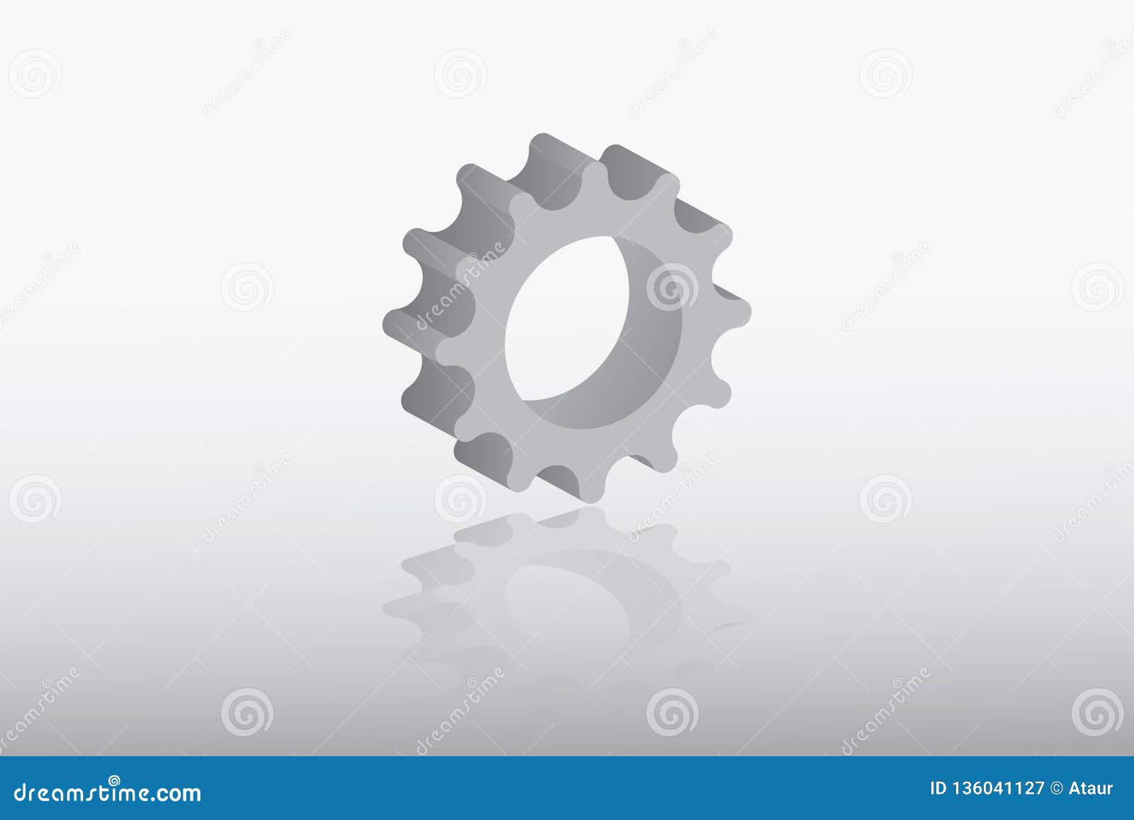 A Black and White Cog Wheel of a Machine Vector Illustration for ...