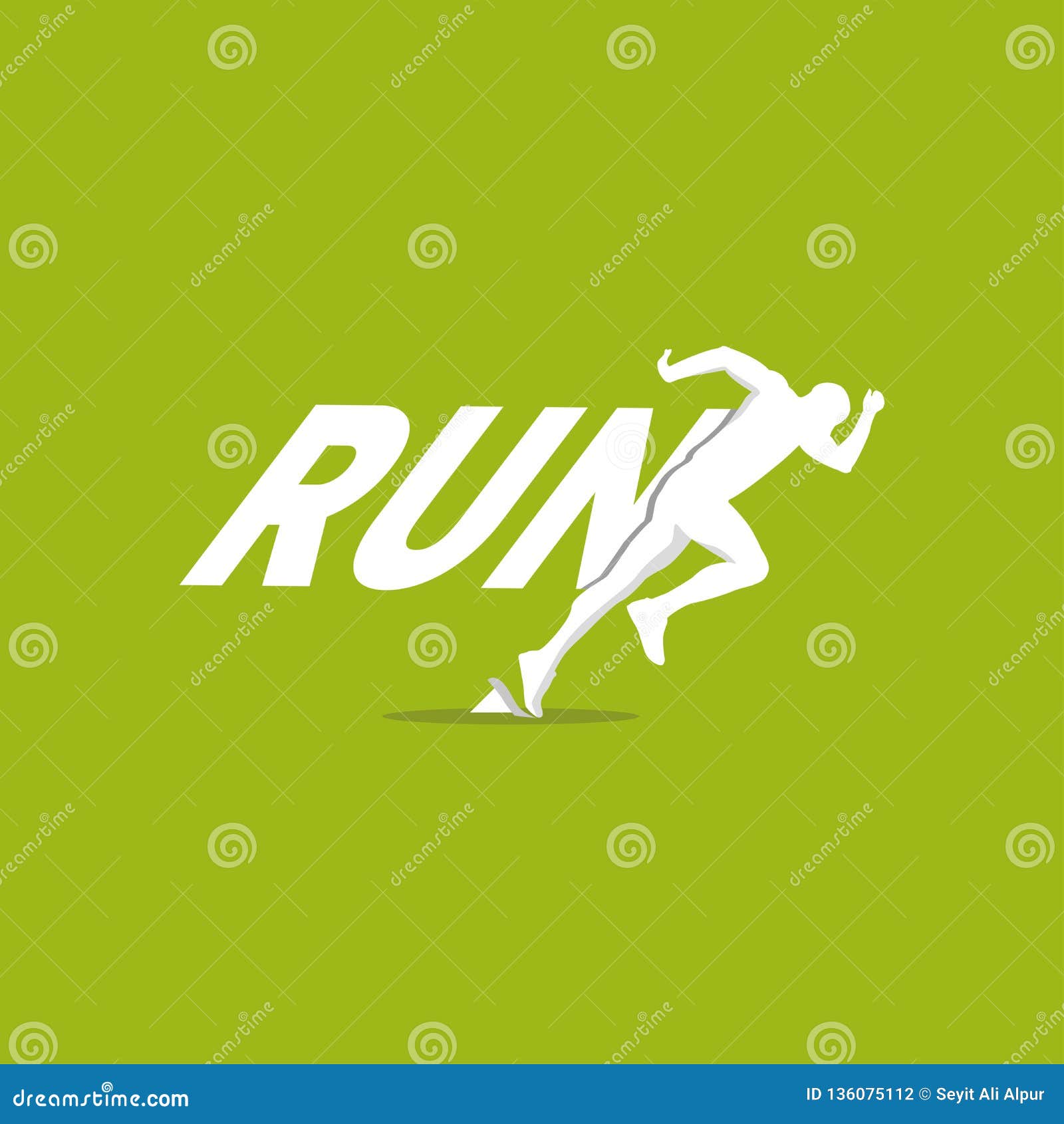 Run vector logo stock illustration. Illustration of sport - 136075112
