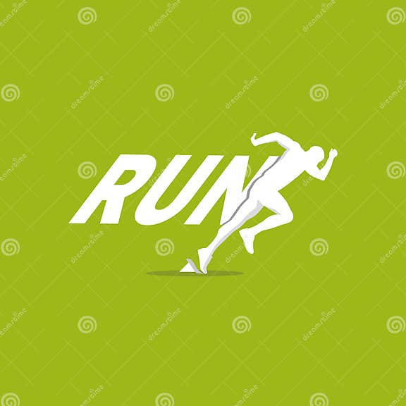 Run vector logo stock illustration. Illustration of sport - 136075112