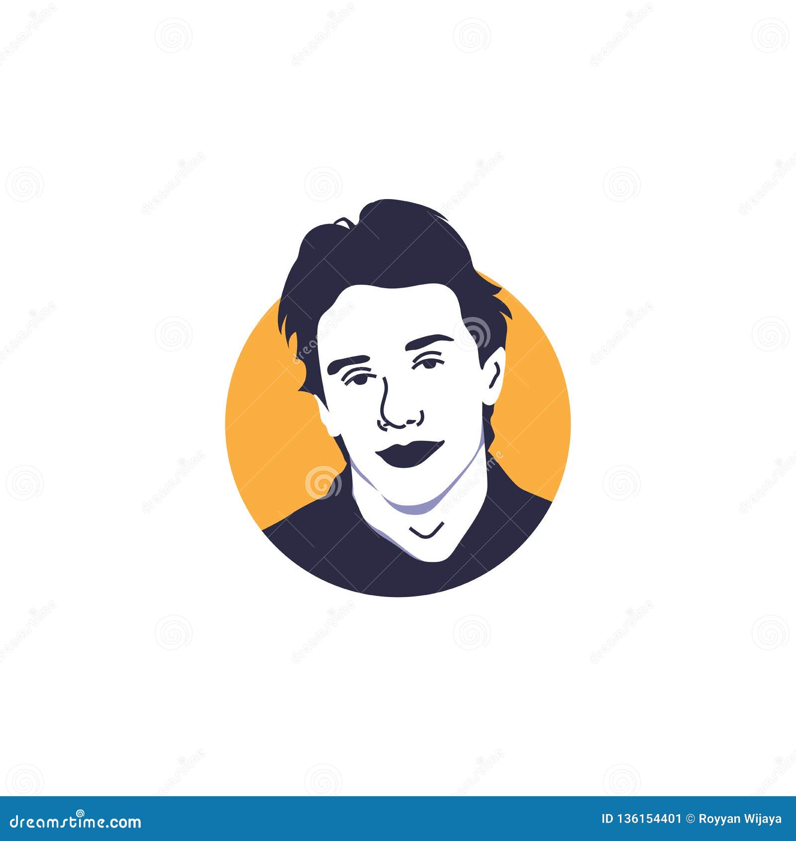 James Franco Face Vector Illustration Isolated Simple Art Style ...
