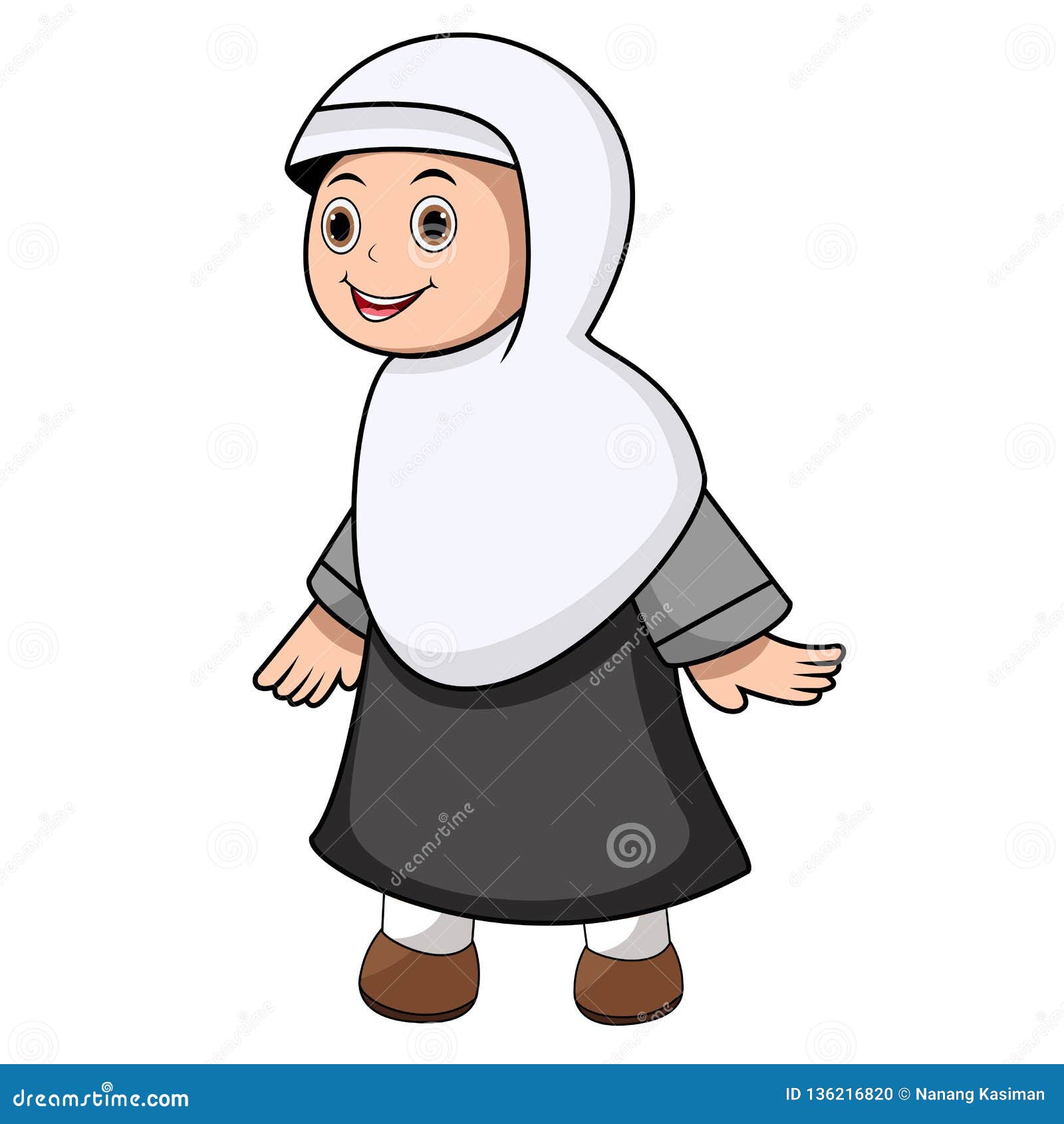 Muslim Arab Man And Woman Vector Character Wearing Arabic Traditional ...