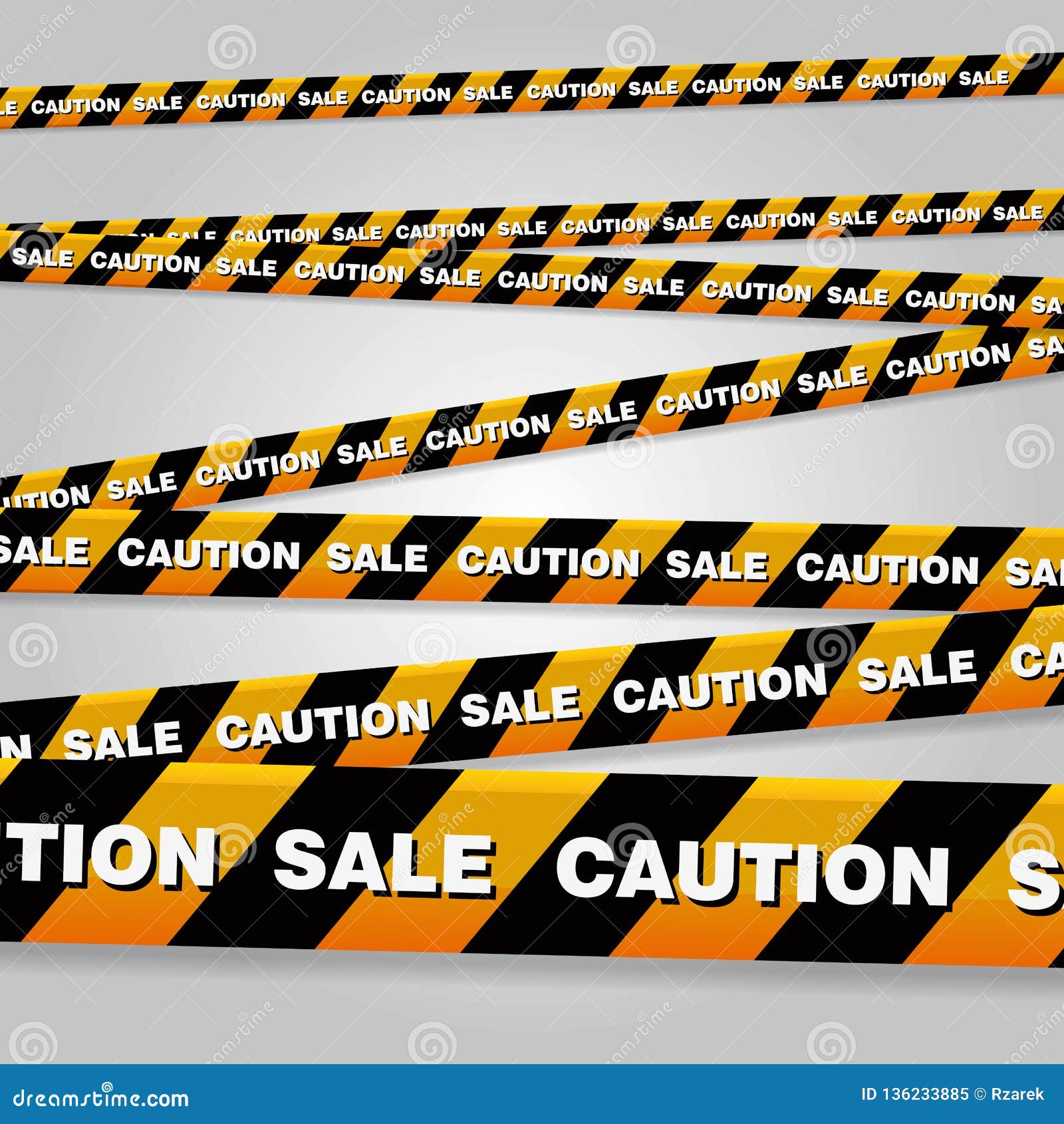 Caution Sale - Vector Tape. - Vector Stock Vector - Illustration of ...