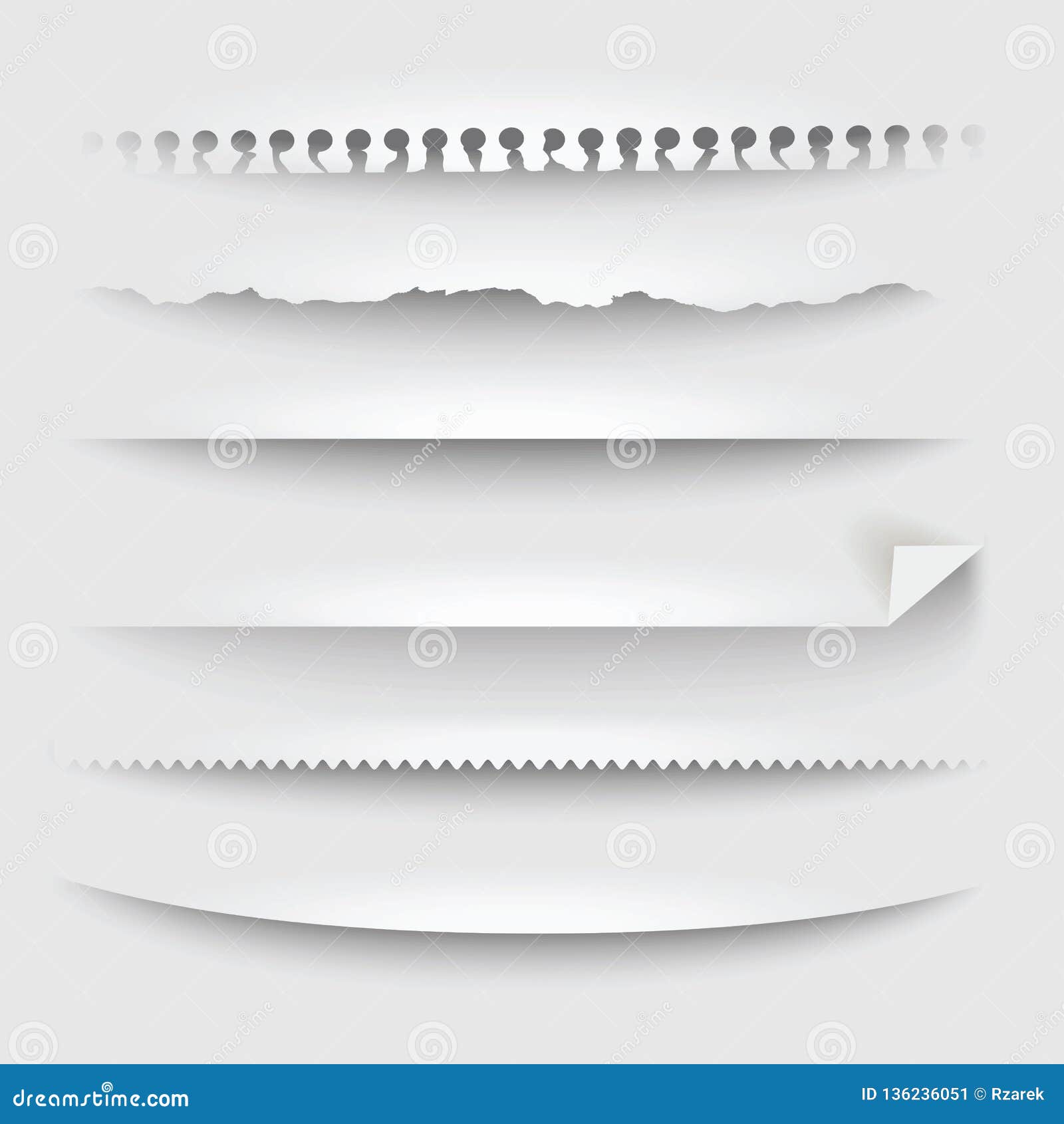 Vector Paper Shadows. - Illustration Stock Vector - Illustration of ...