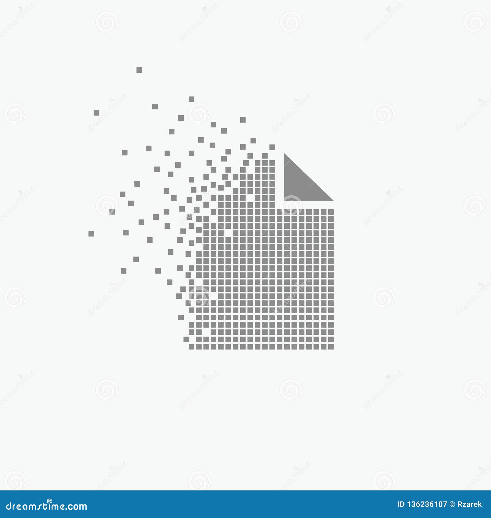 Vector Paper File Icon. - Illustration Stock Vector - Illustration of ...