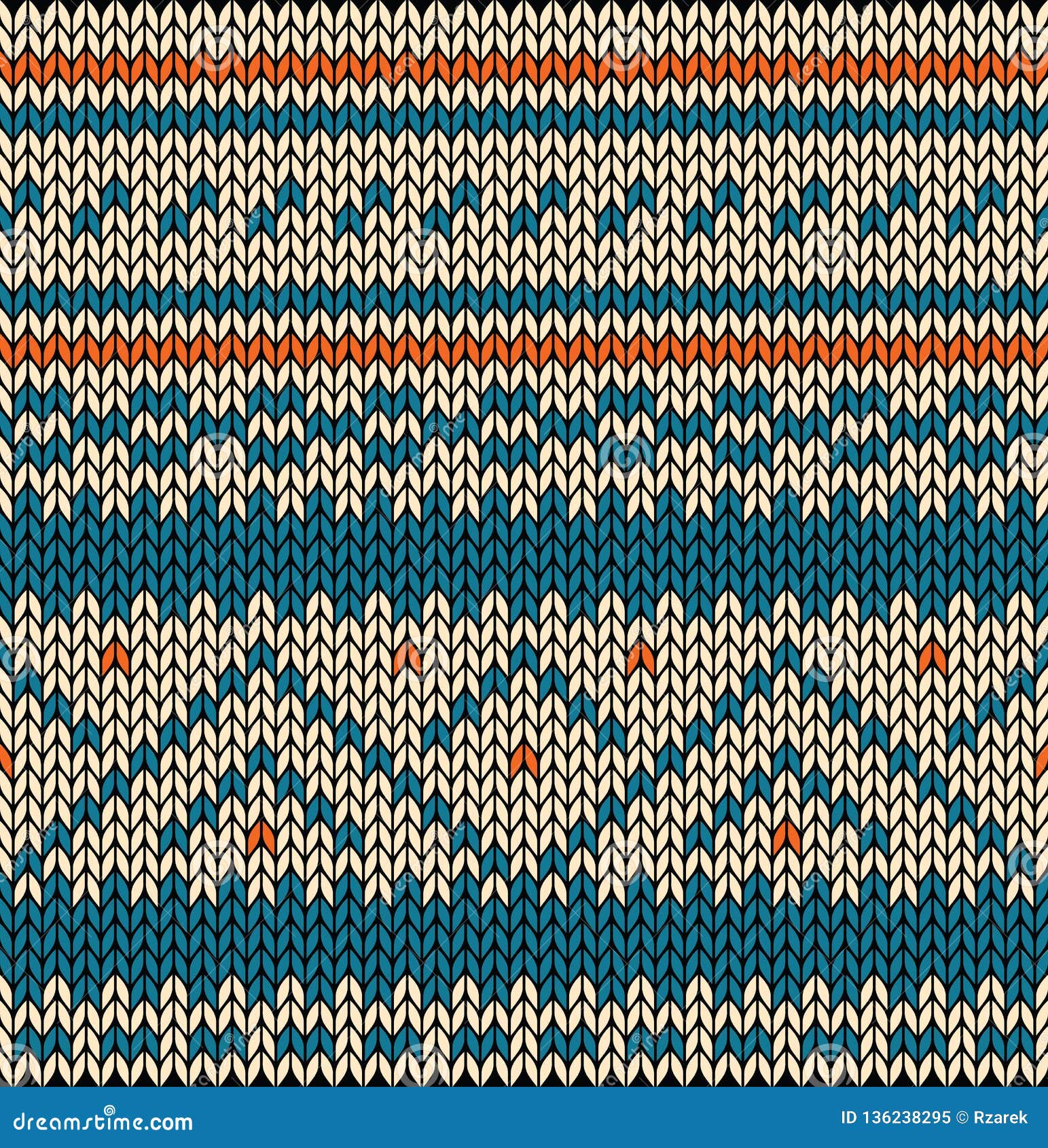 Vector Abstract Knitting Seamless Pattern. - Illustration Stock Vector ...