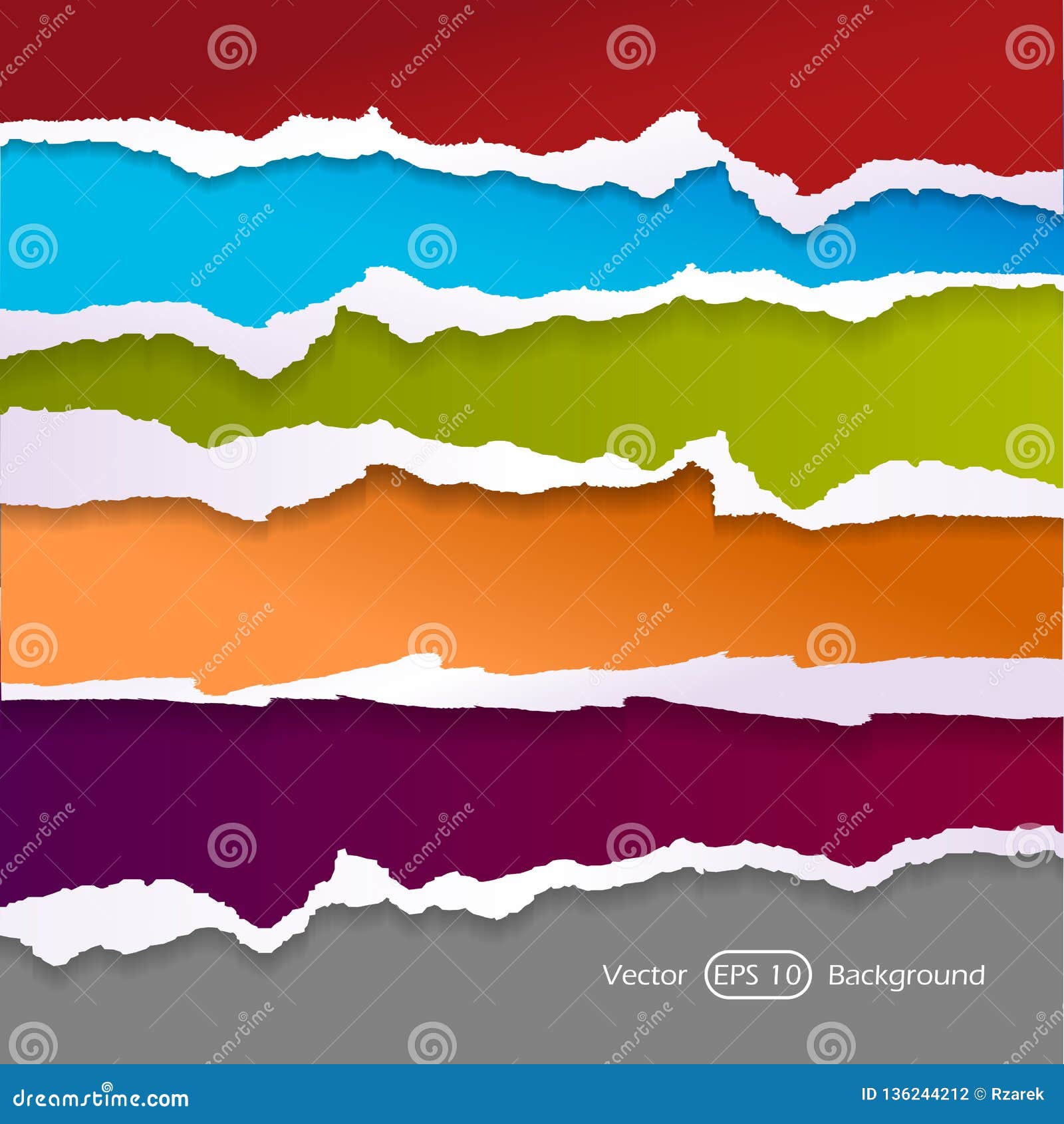 Torn Paper Set - Illustration Stock Vector - Illustration of craft ...