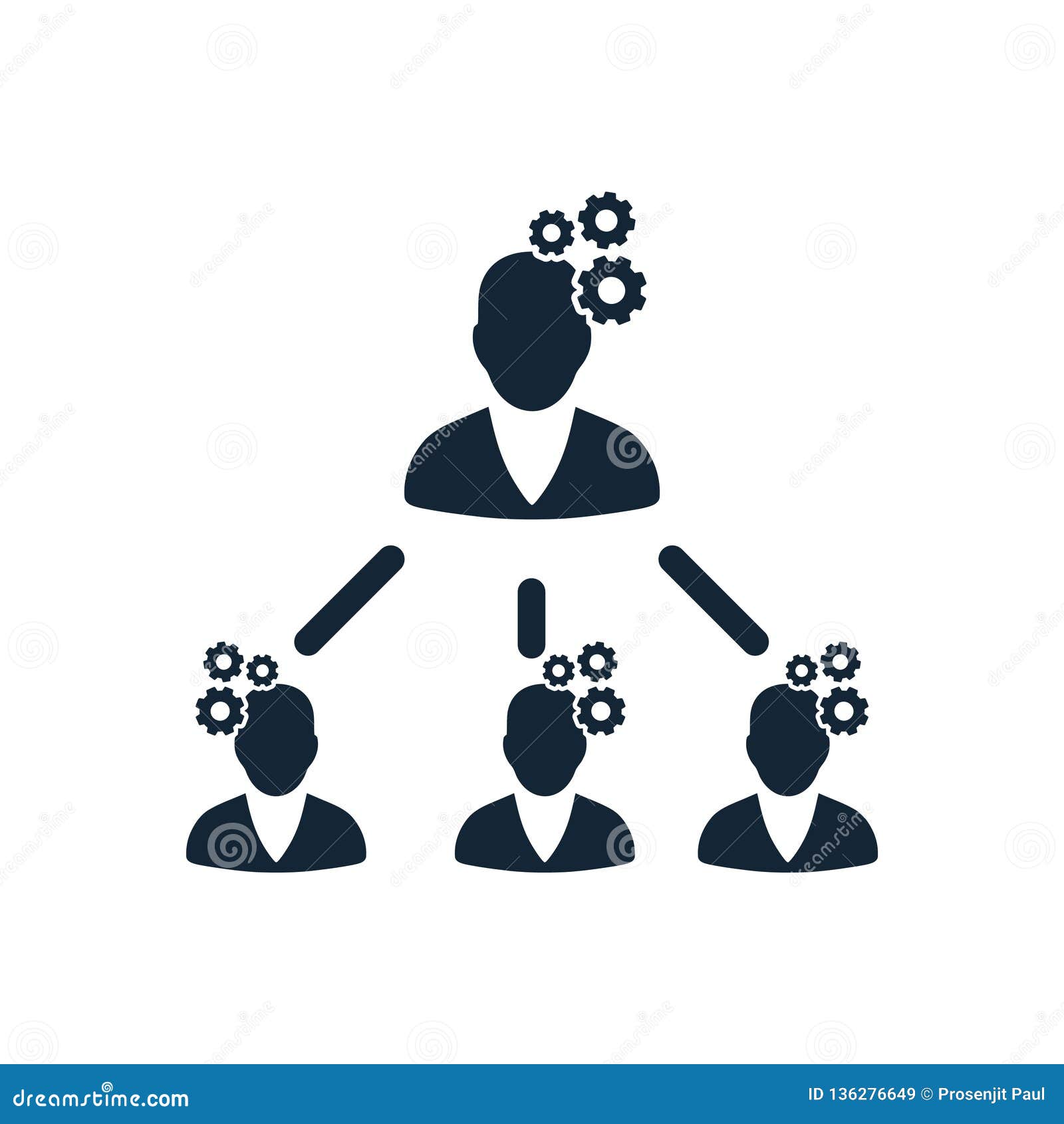 Creative Business Solution Team Icon Stock Vector - Illustration of ...