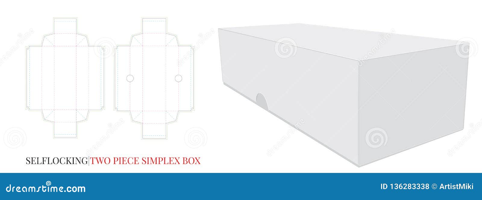 Simplex Box Template, Vector With Die Cut / Laser Cut Layers. Self Lock ...