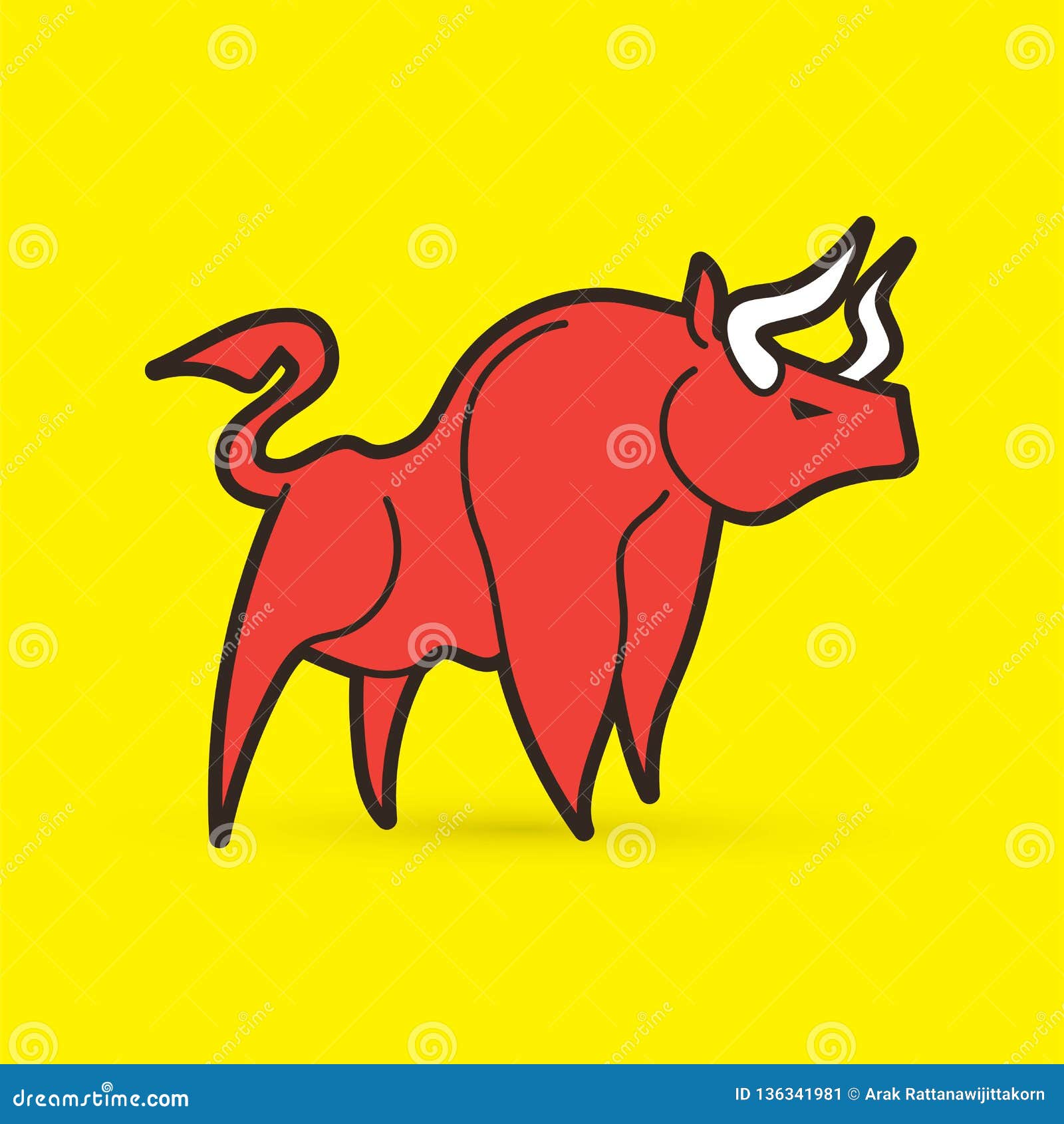 Angry Bull graphic vector stock vector. Illustration of branding ...