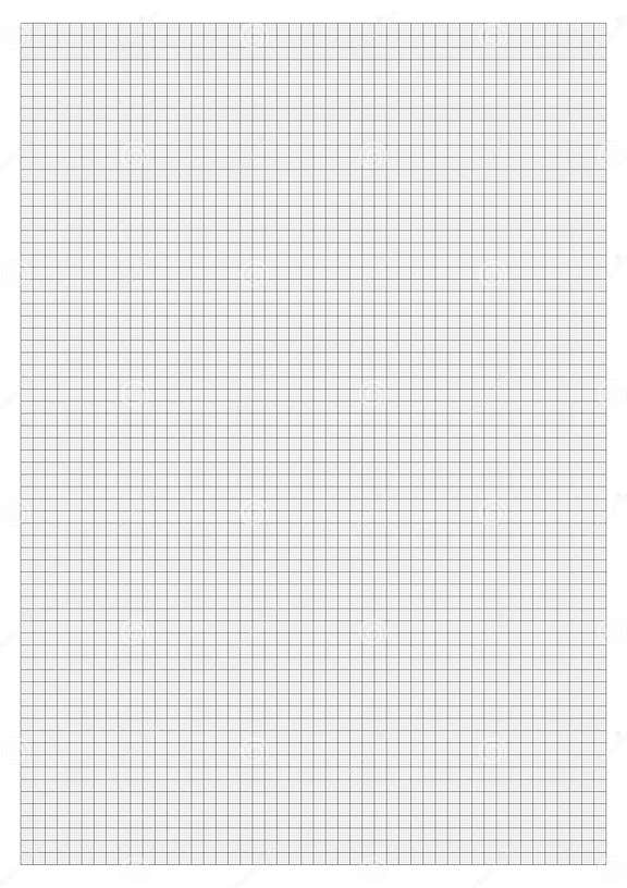 Graph Paper Grid Lines B4 Size Dimension Stock Vector - Illustration of ...