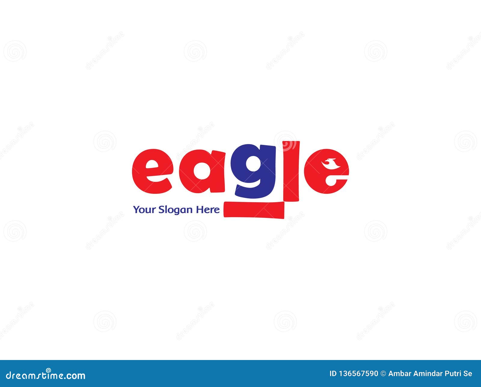 The word Eagle logo vector stock illustration. Illustration of bird ...