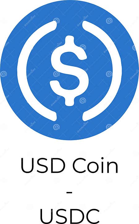 USD Coin USDC Logo Illustration Editorial Image - Illustration of ...