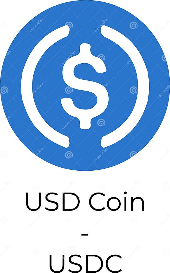 USD Coin USDC Logo Illustration Editorial Image - Illustration of ...