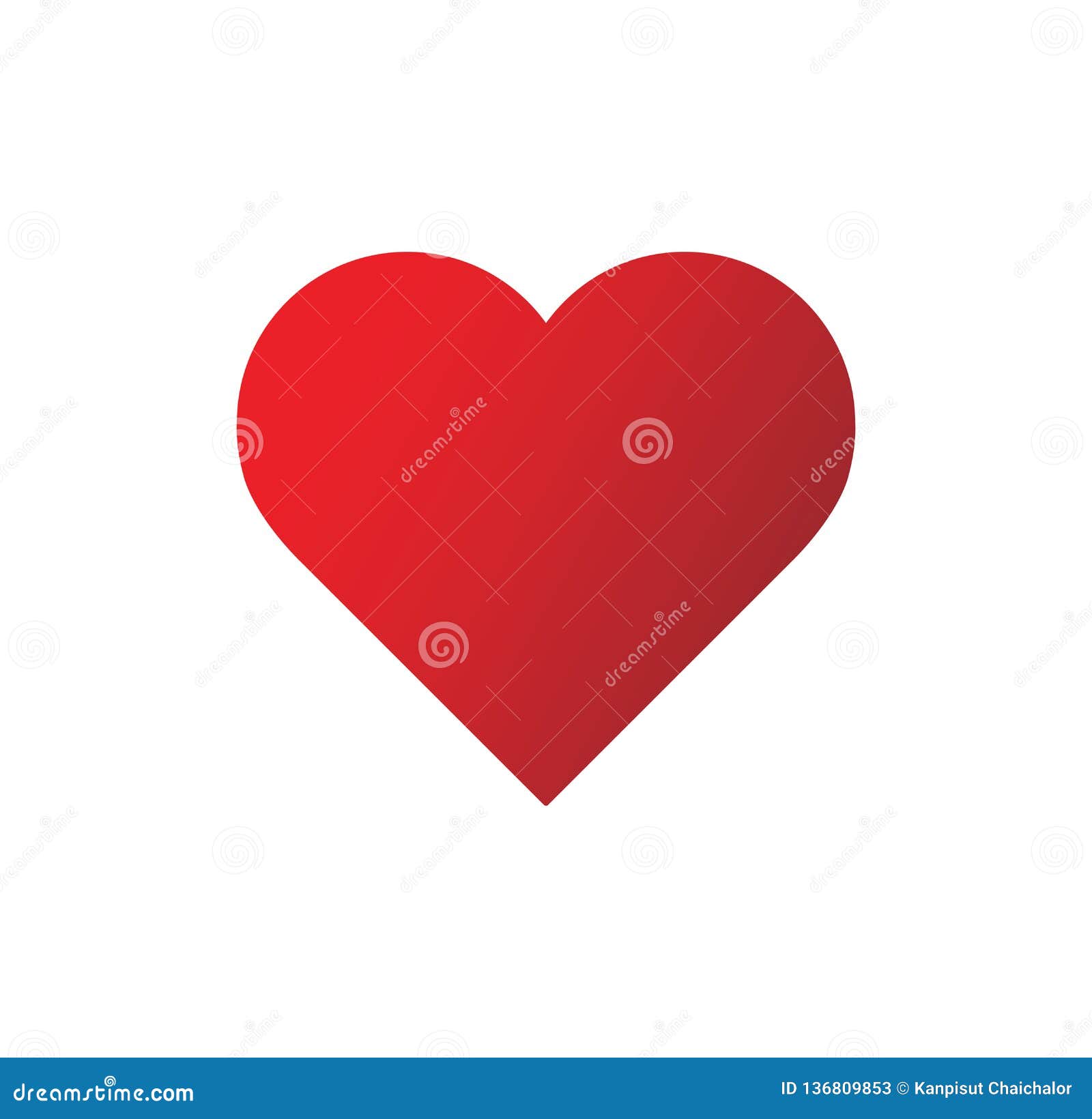 Vector Of Hart Icon On White Background | CartoonDealer.com #80558749