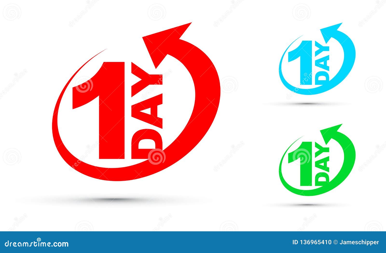 One day icon set stock vector. Illustration of minutes - 136965410