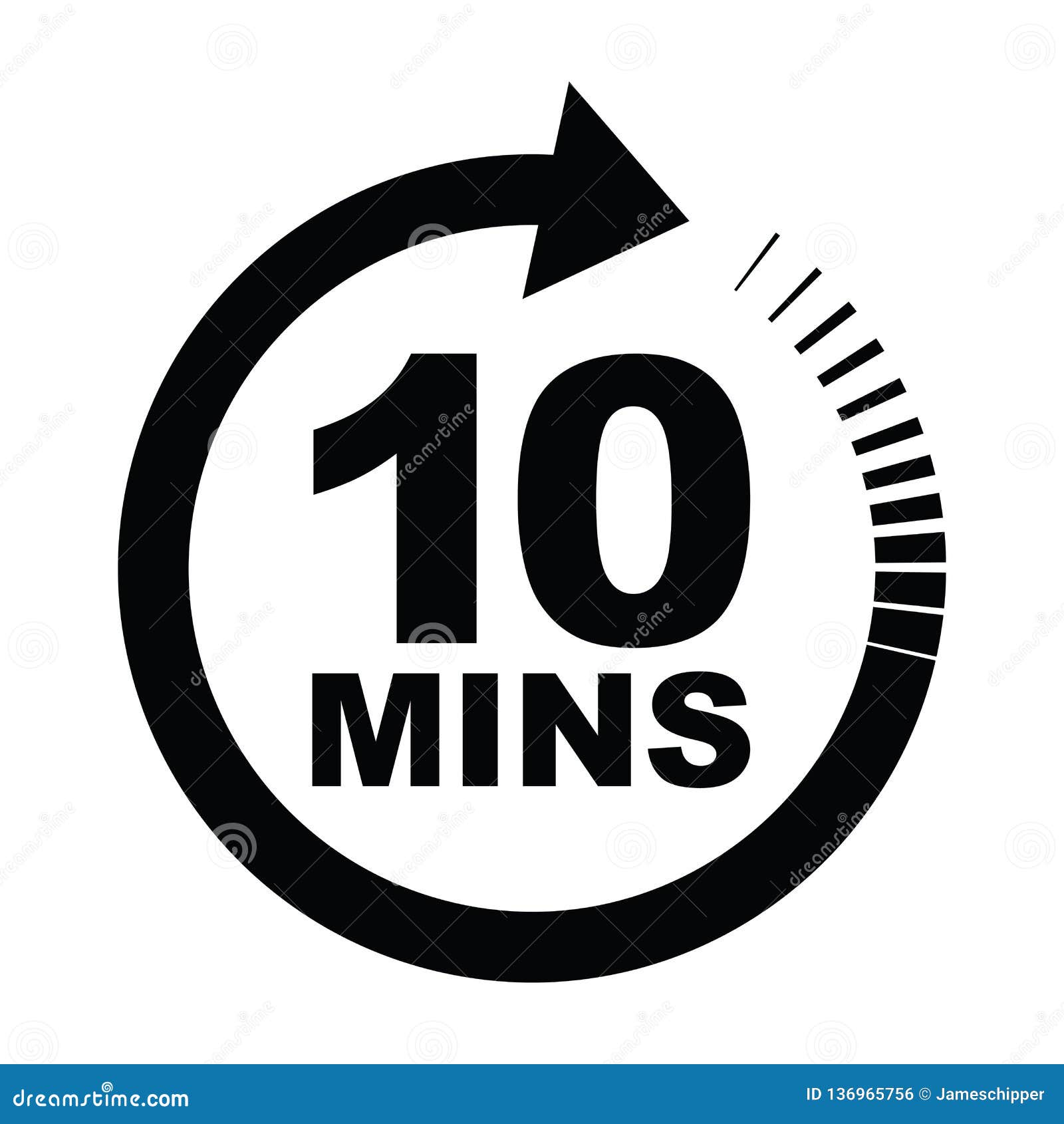 The 37 Minutes Icon Isolated On White Background, Clock And Watch ...