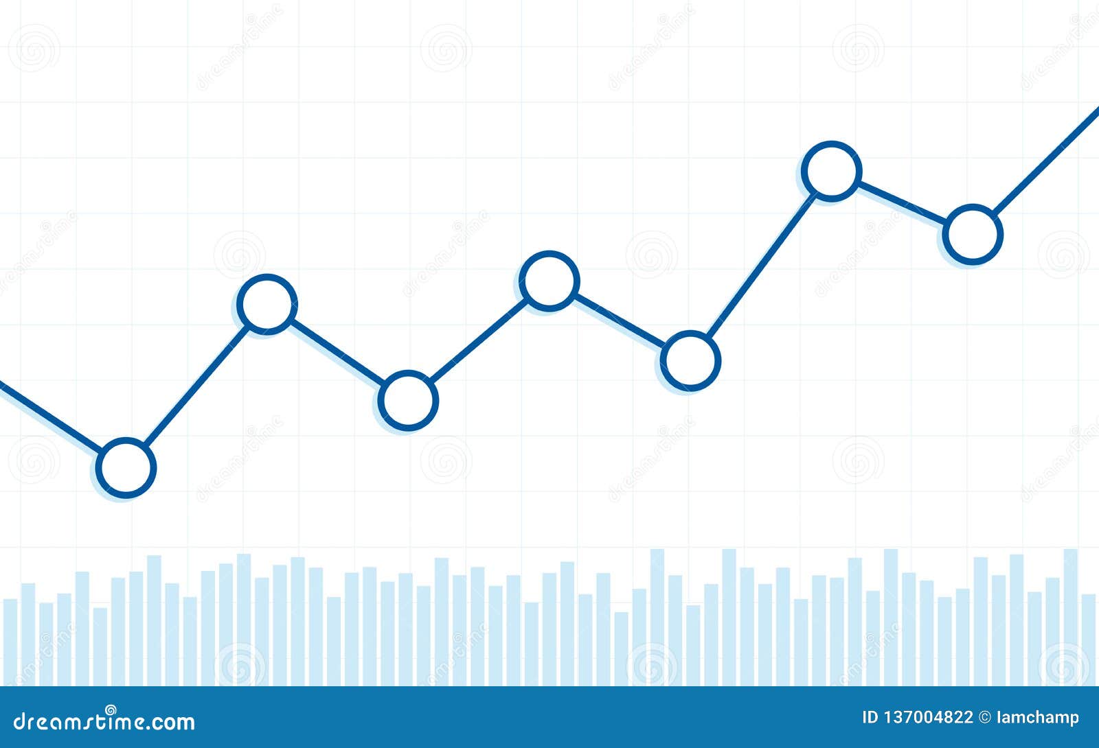 Abstract Financial Chart with Uptrend Line Graph in Stock Market on ...