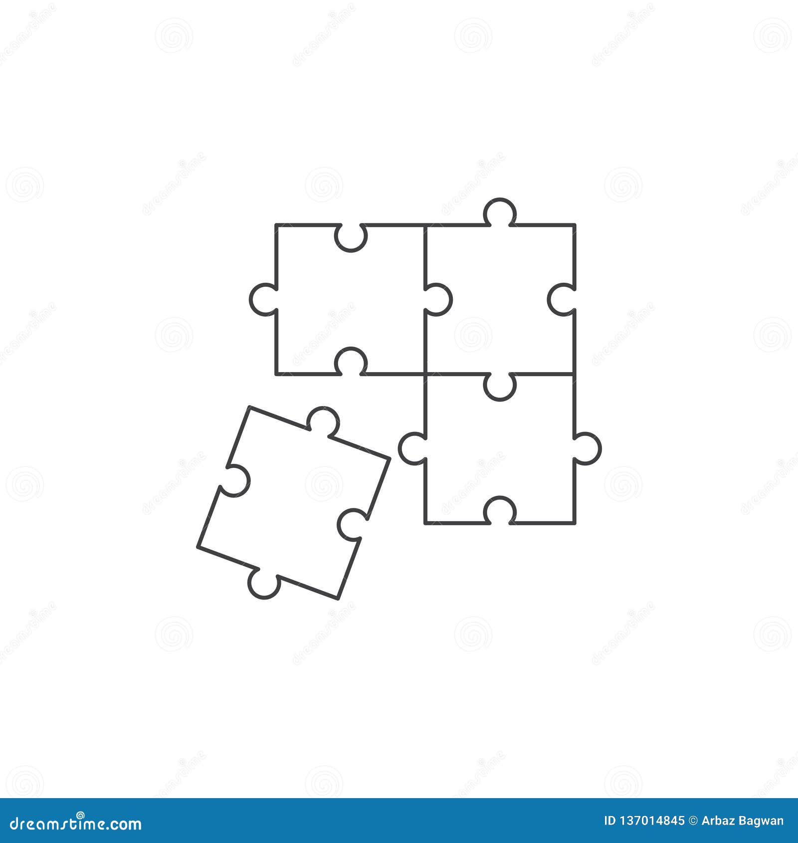 Puzzle Icon Vector, Filled Flat Sign, Solid Pictogram Isolated On White ...