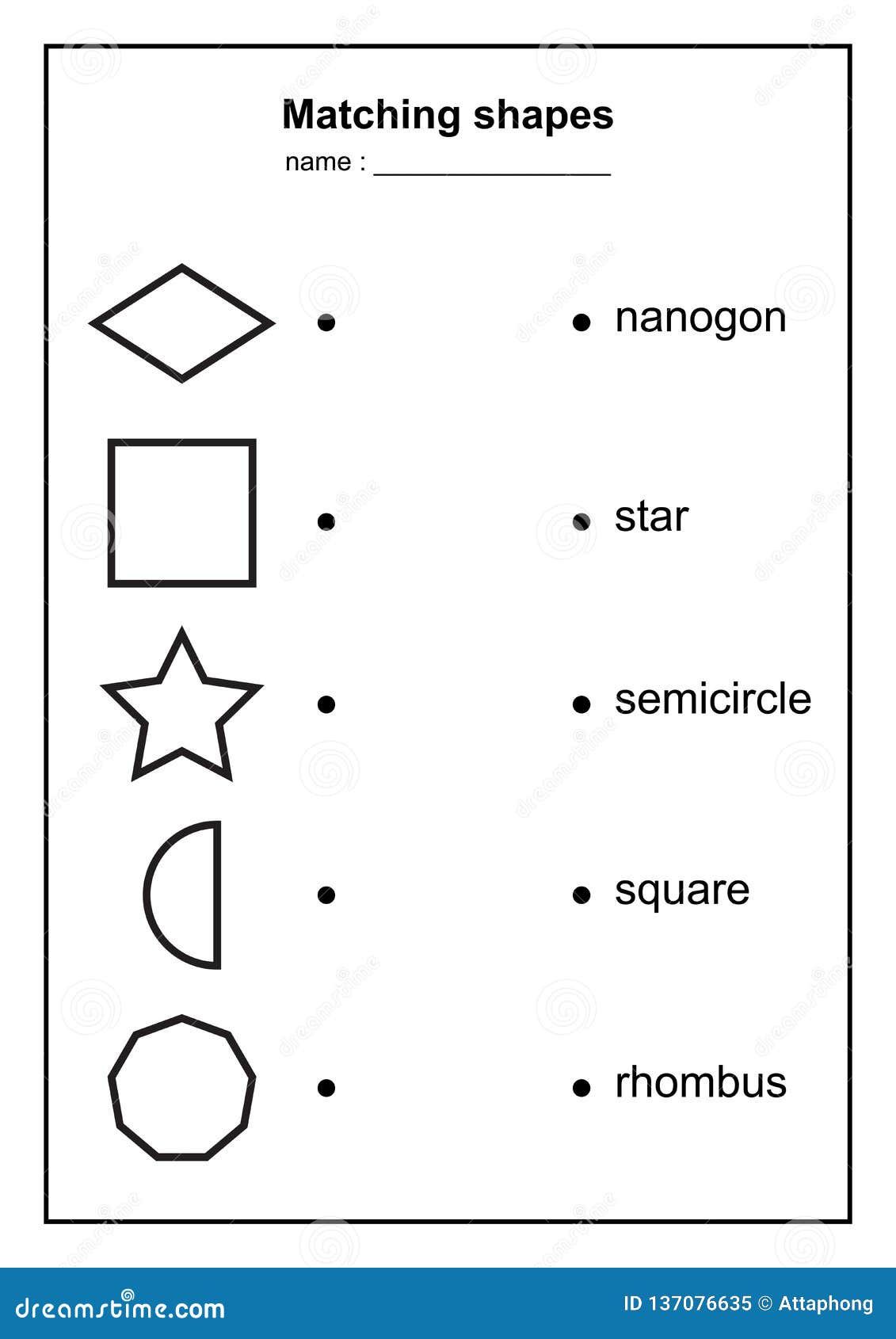 Geometry Shape Matching Game. Educational Geometric Shapes Game ...