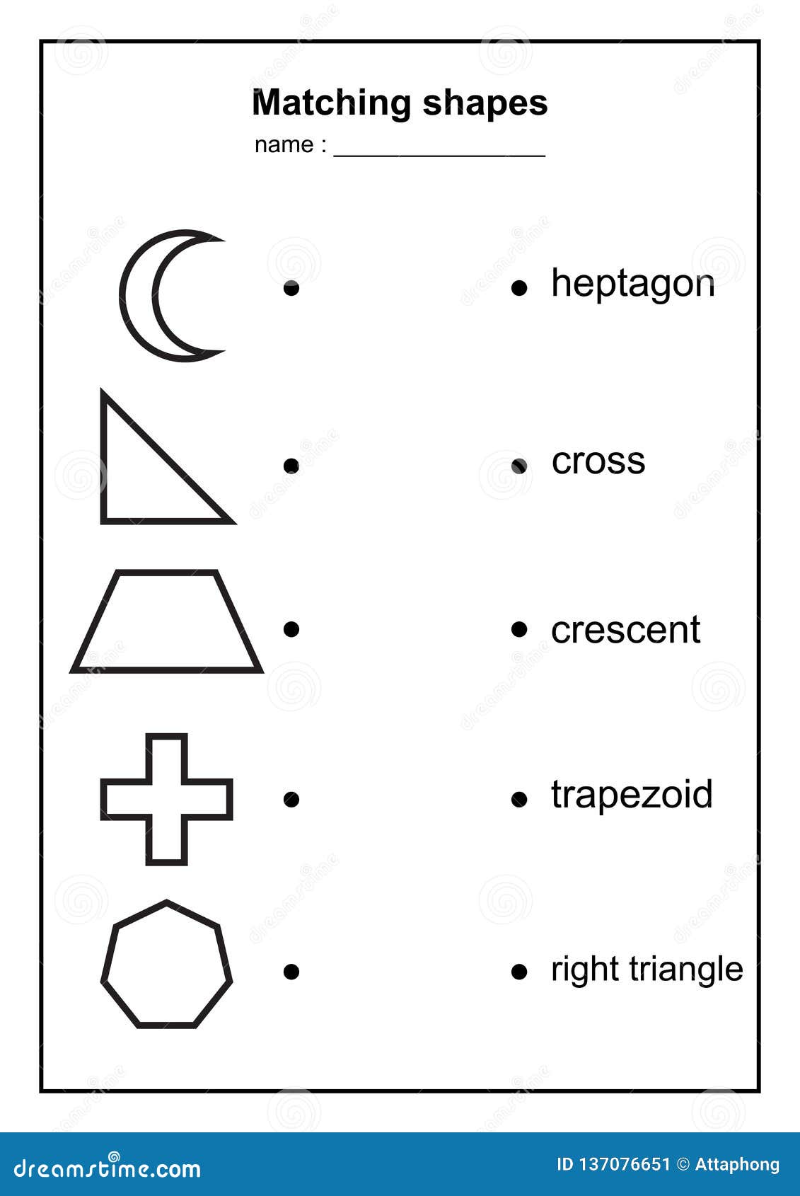Geometry Shape Matching Game. Educational Geometric Shapes Game ...