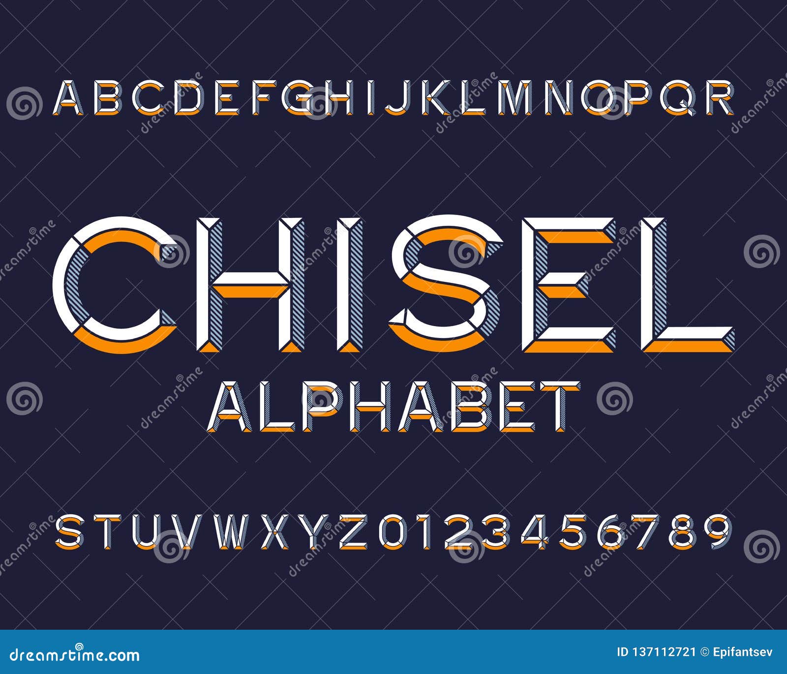 Chisel Alphabet Vector Font. Type Letters And Numbers. Blue Wave ... Chisel Alphabet Vector Font. Type Letters And Numbers. Blue Wave ...