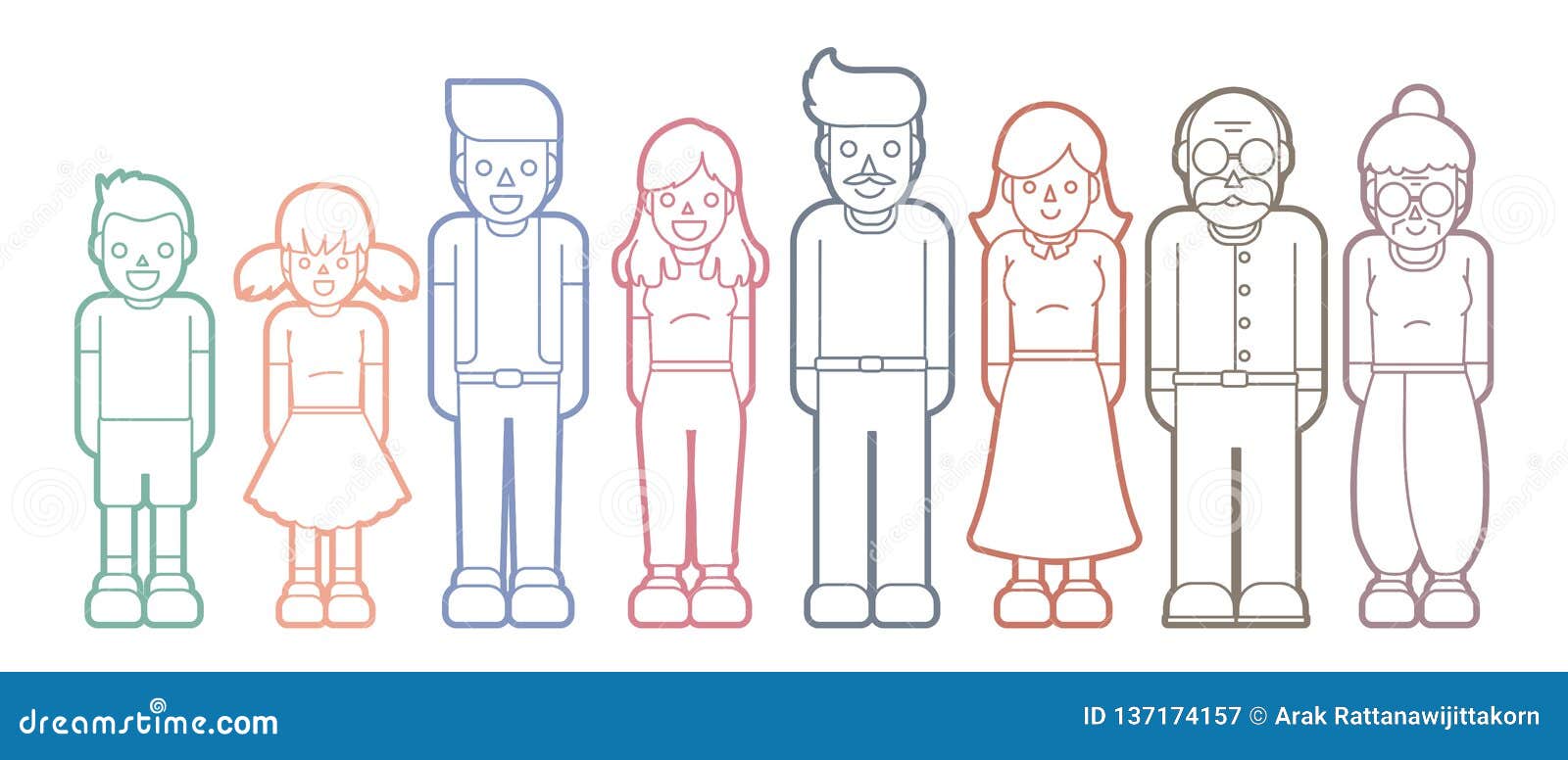 Generation X, Generation Y - Cartoon Character | CartoonDealer.com ...