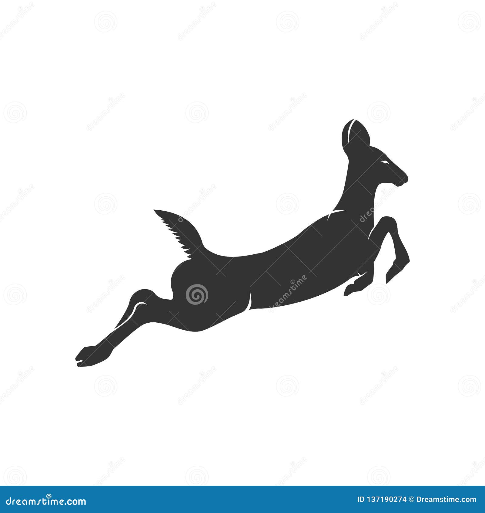 Deer Concept Art Vector Hand Drawn Half Head Skull And Face ...