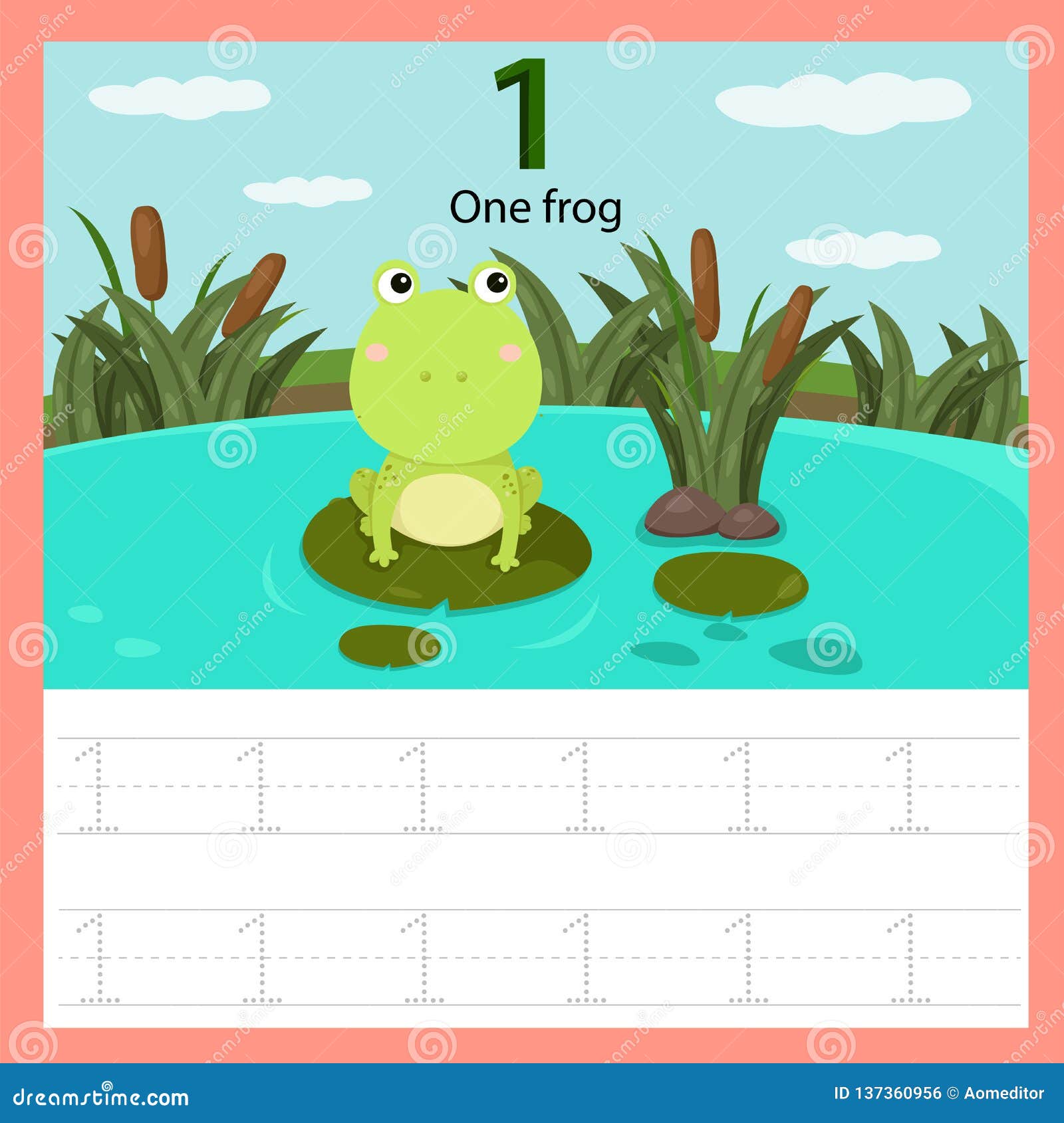 Illustrator Of F Frog Vector Illustration | CartoonDealer.com #85521014