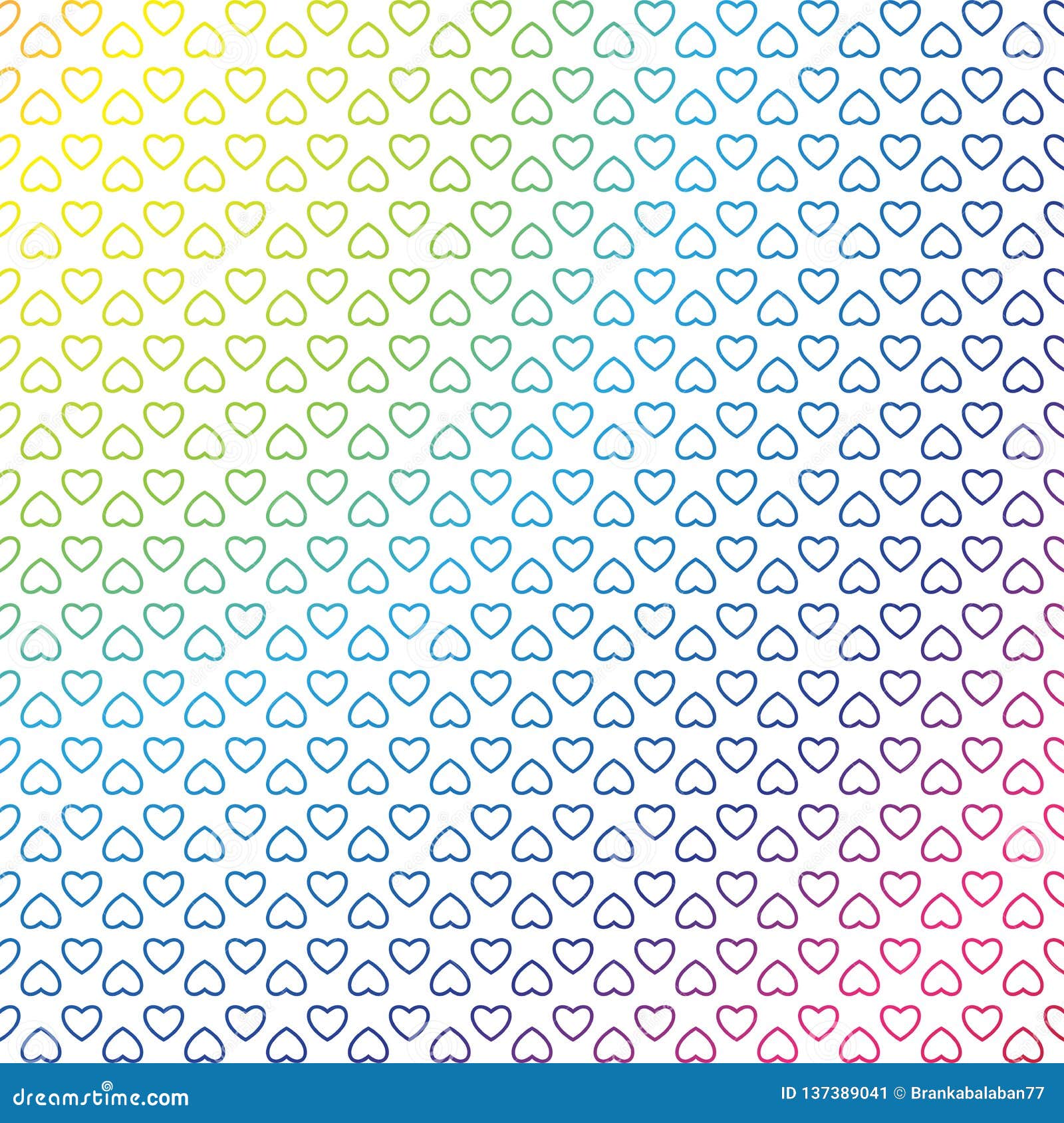 Hearts Colourful Geometric Background Stock Vector - Illustration of ...
