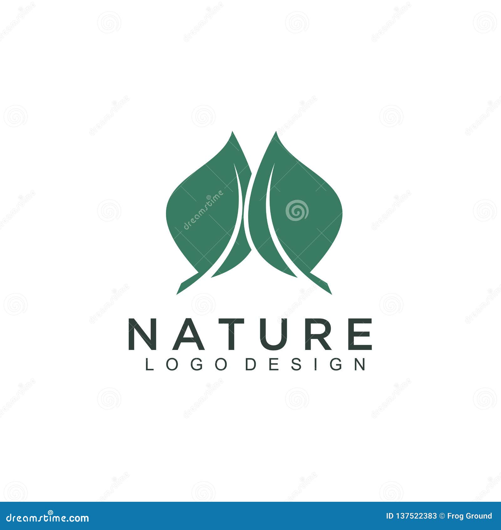 Organic Life Logo, Graceful Monogram Design Template, Natural Line Art ...