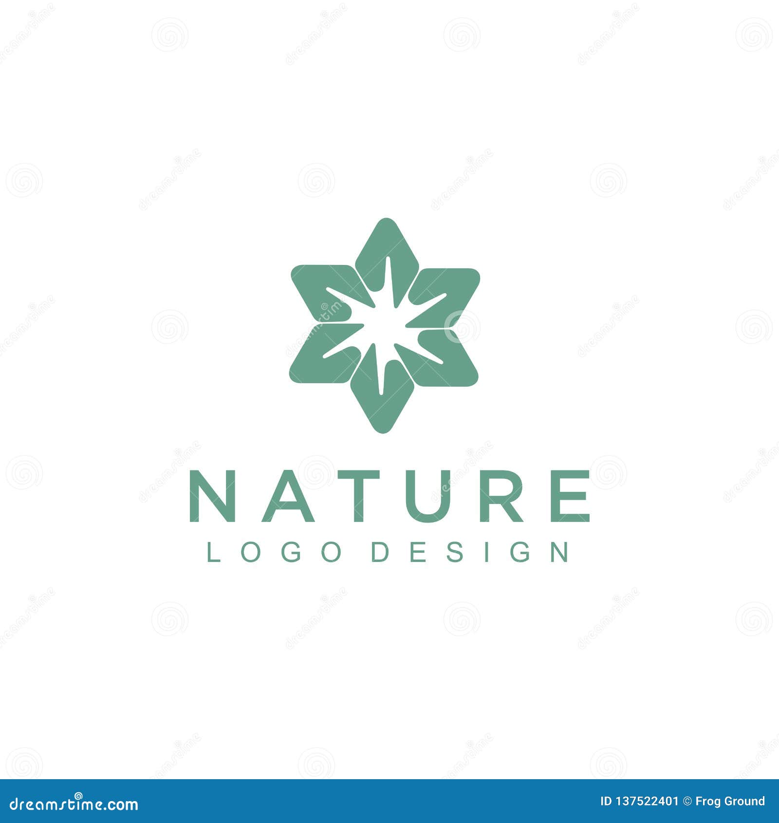 Organic Life Logo, Graceful Monogram Design Template, Natural Line Art ...