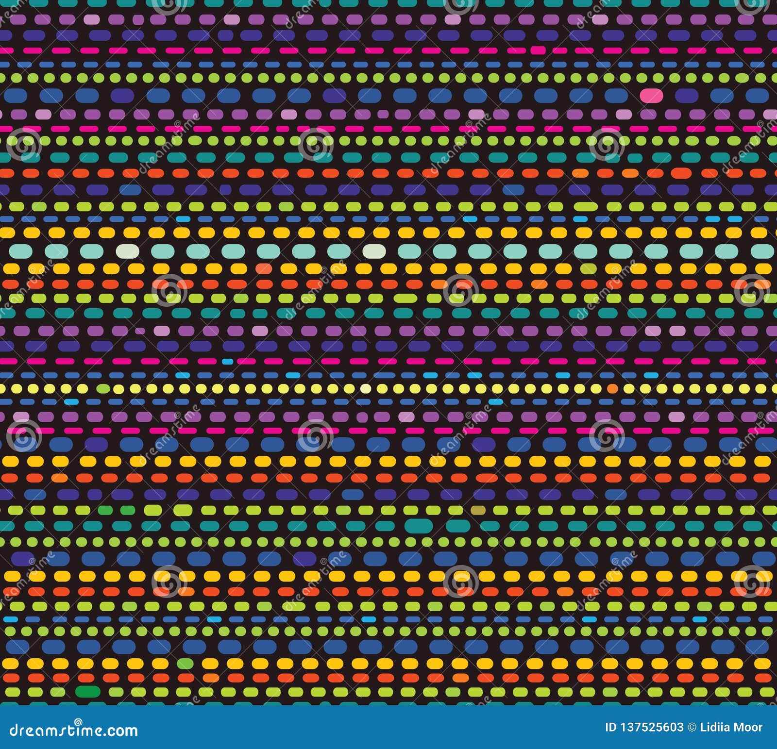 Ethnic bead pattern stock vector. Illustration of african - 137525603