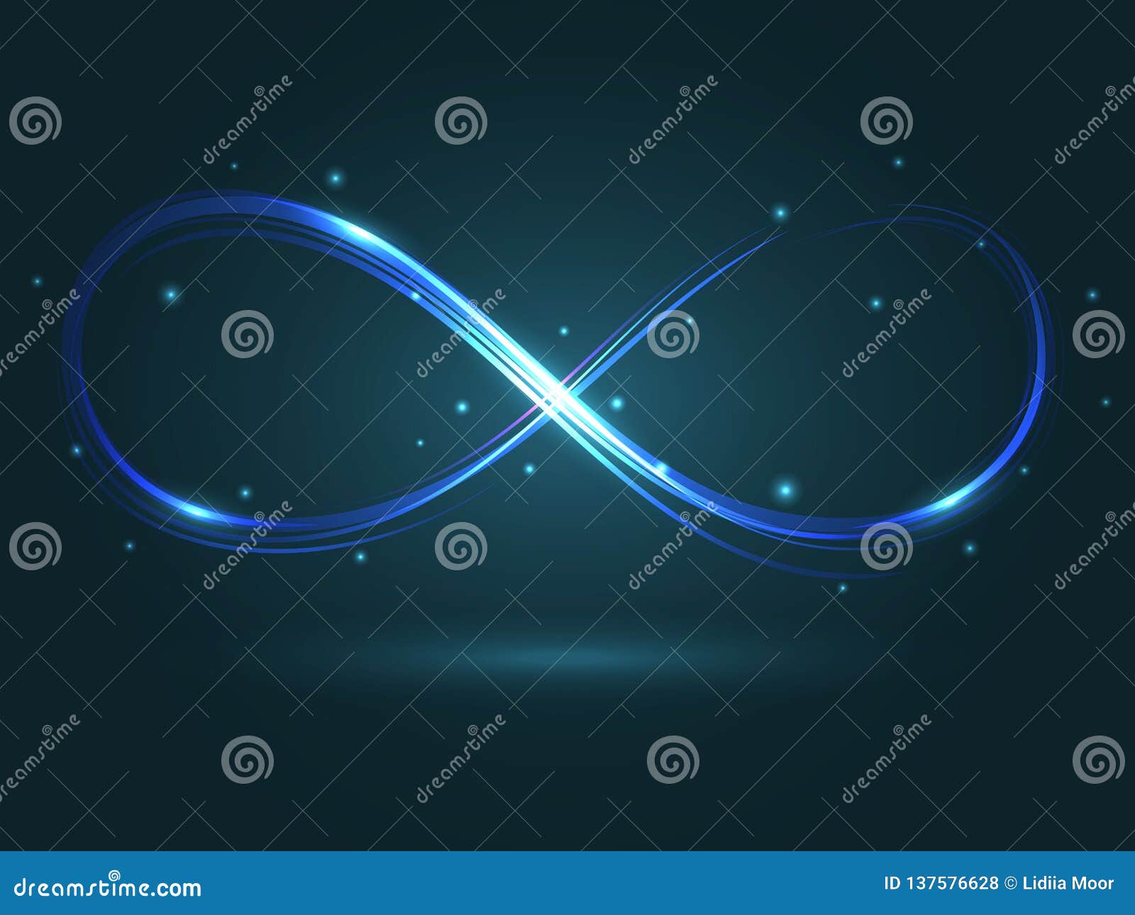 Sign of infinity stock vector. Illustration of infinity - 137576628