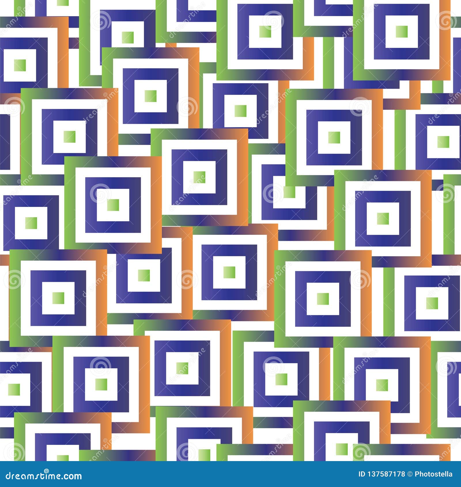 Seamless Pattern with Abstract Colorful Squares Vector Stock Vector ...