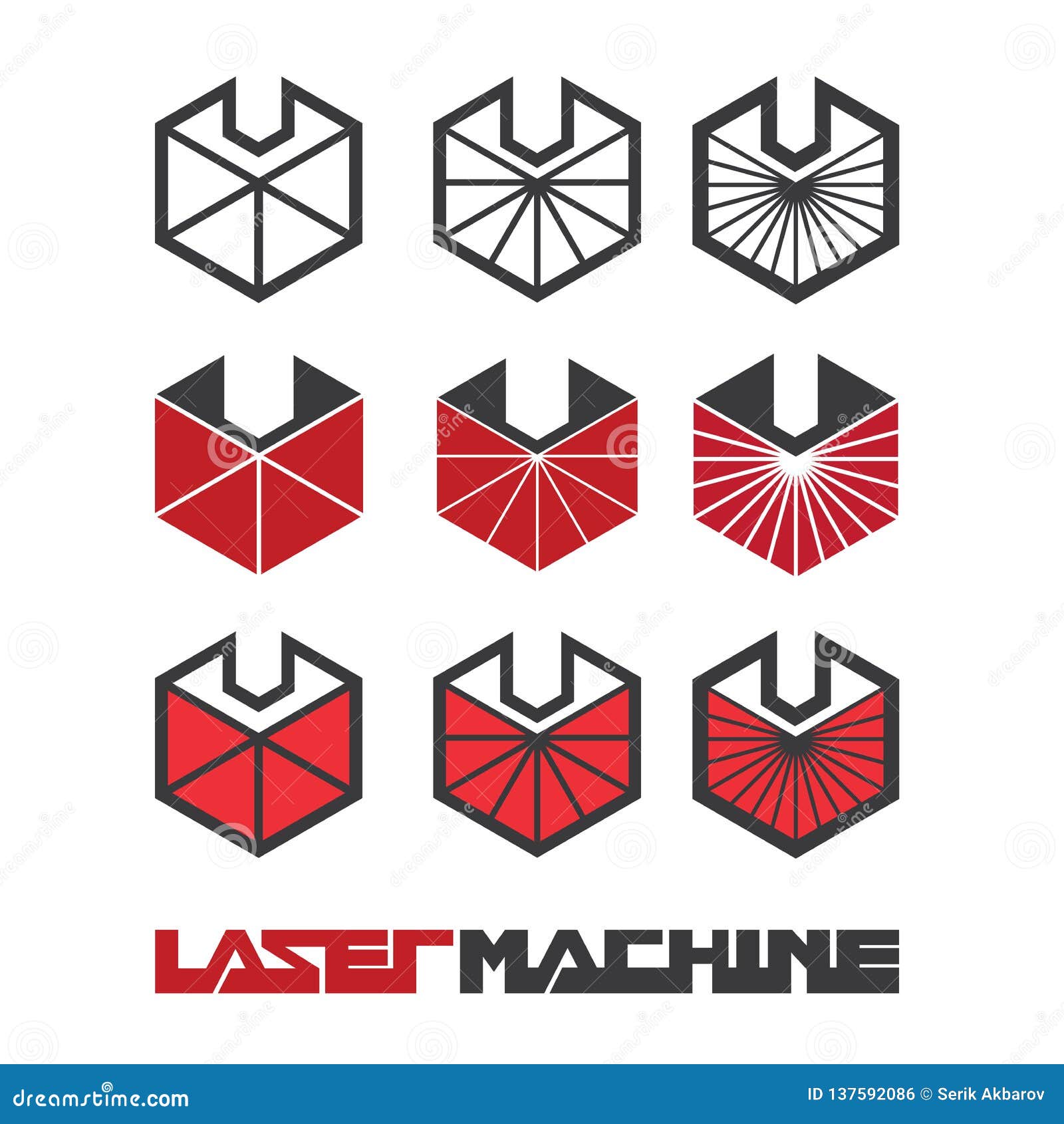 Iliumustration Consisting of CNC Machine Images in the Form of a Symbol ...