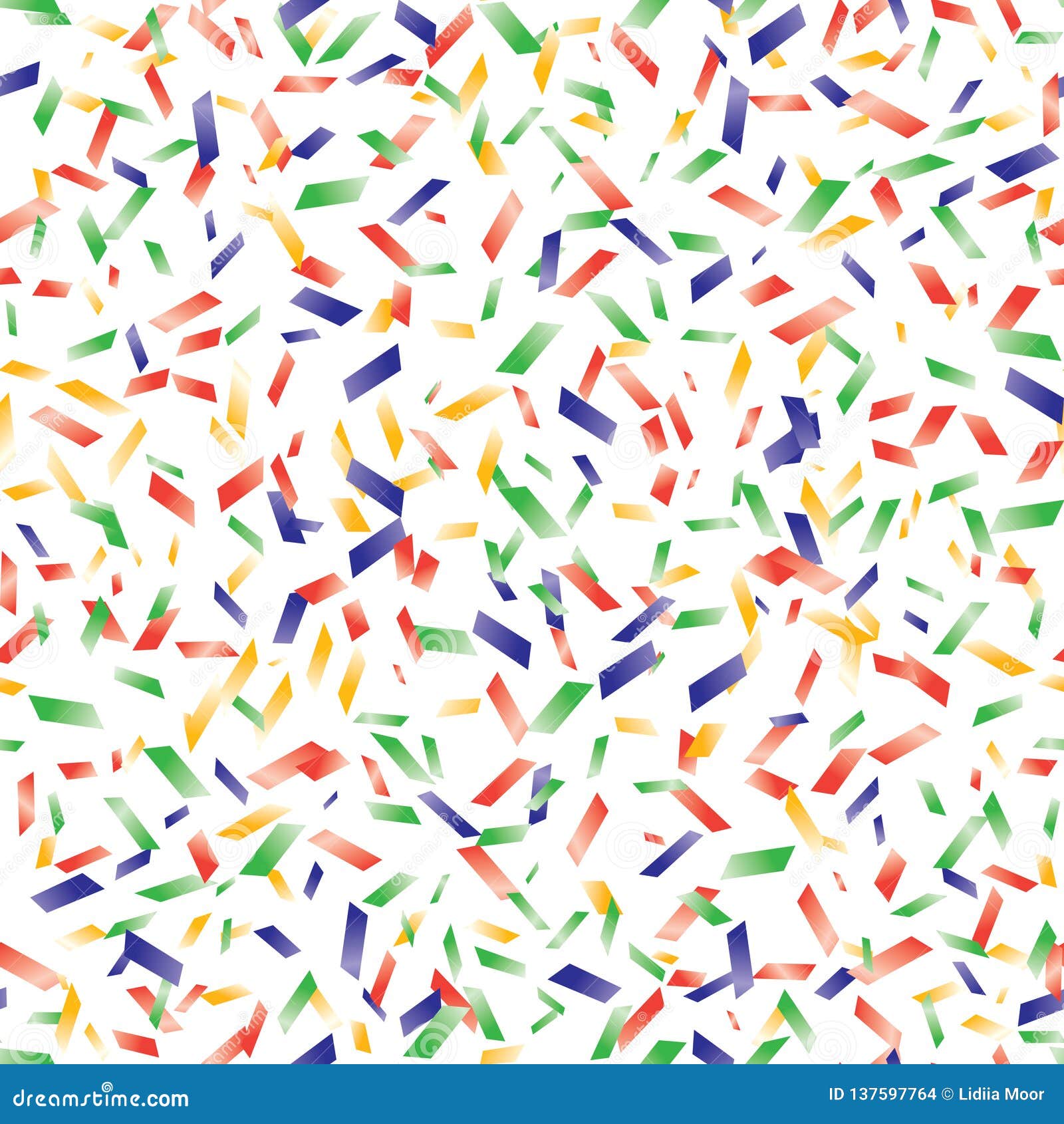Seamless Pattern with Confetti Stock Vector - Illustration of greeting ...