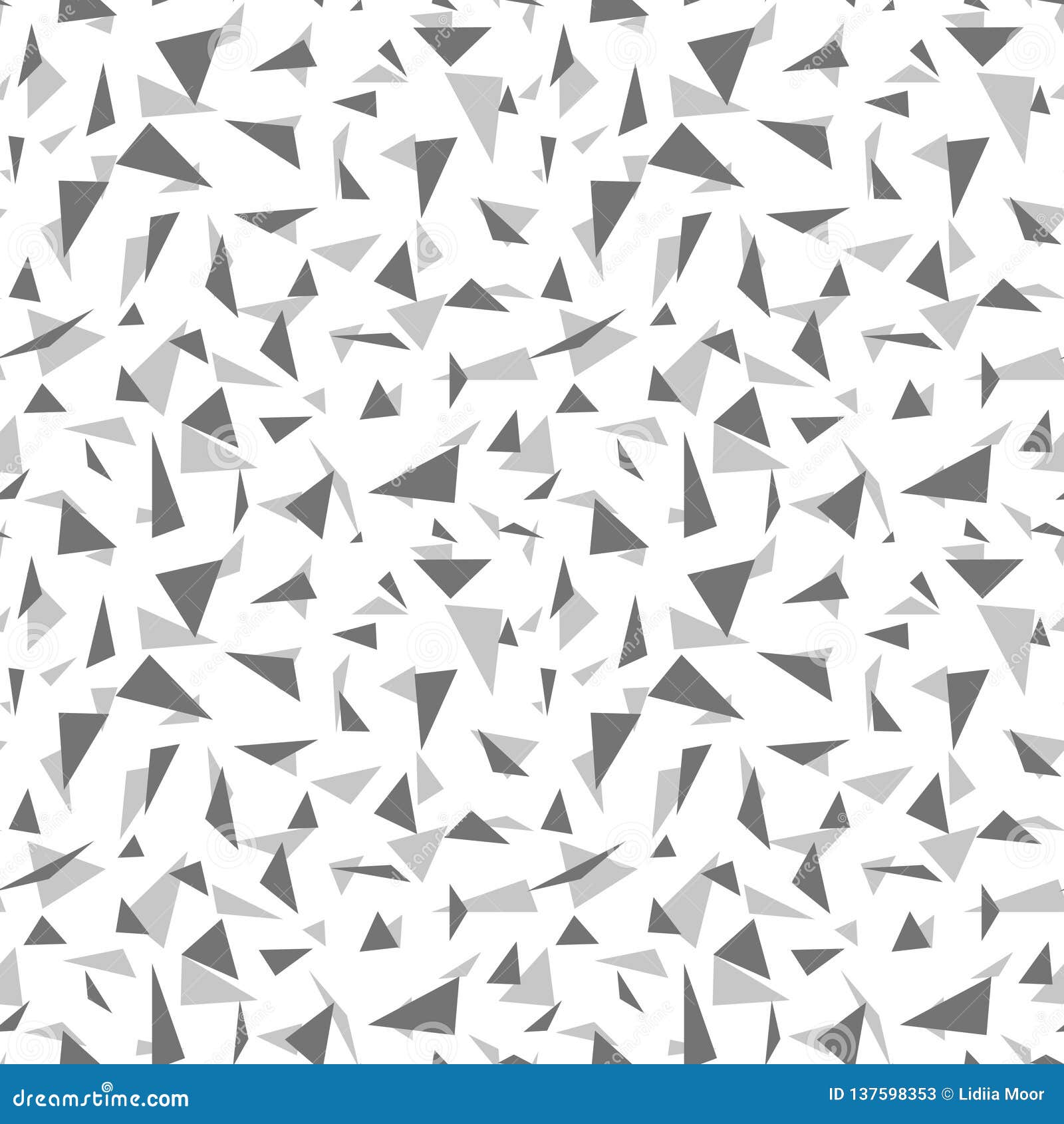 Seamless Pattern with Triangles Stock Vector - Illustration of crystal ...