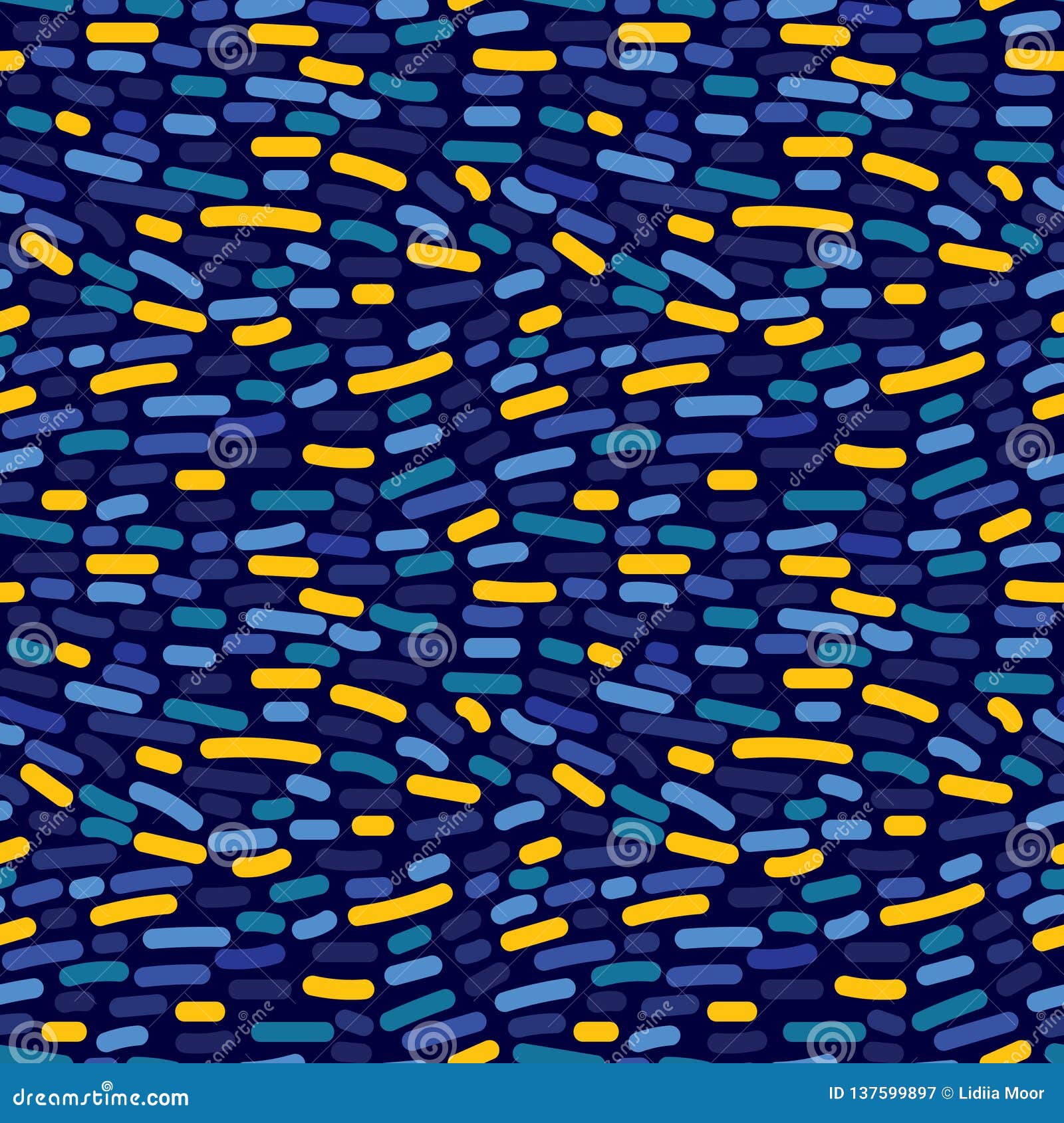 Seamless Pattern with Blue Spots Stock Vector - Illustration of festive ...