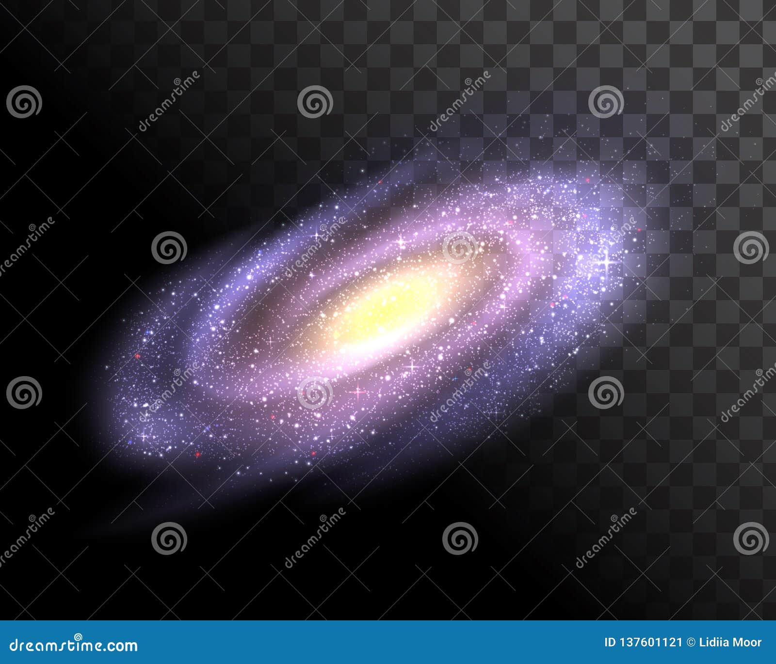 Vector galaxy stock vector. Illustration of light, deep - 137601121